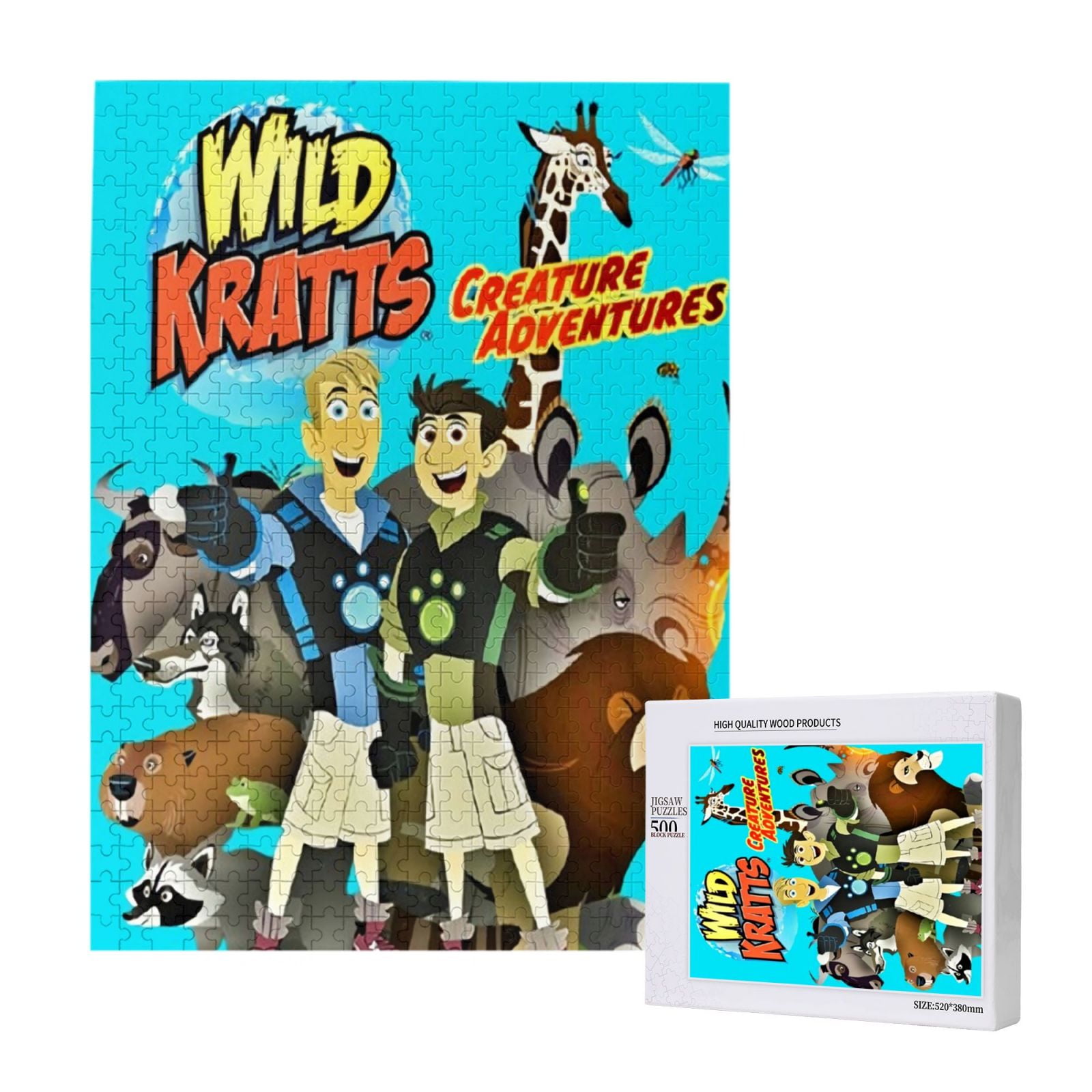 Wild Kratts Jigsaw Puzzle Interactive Brain Teaser Board Game for ...