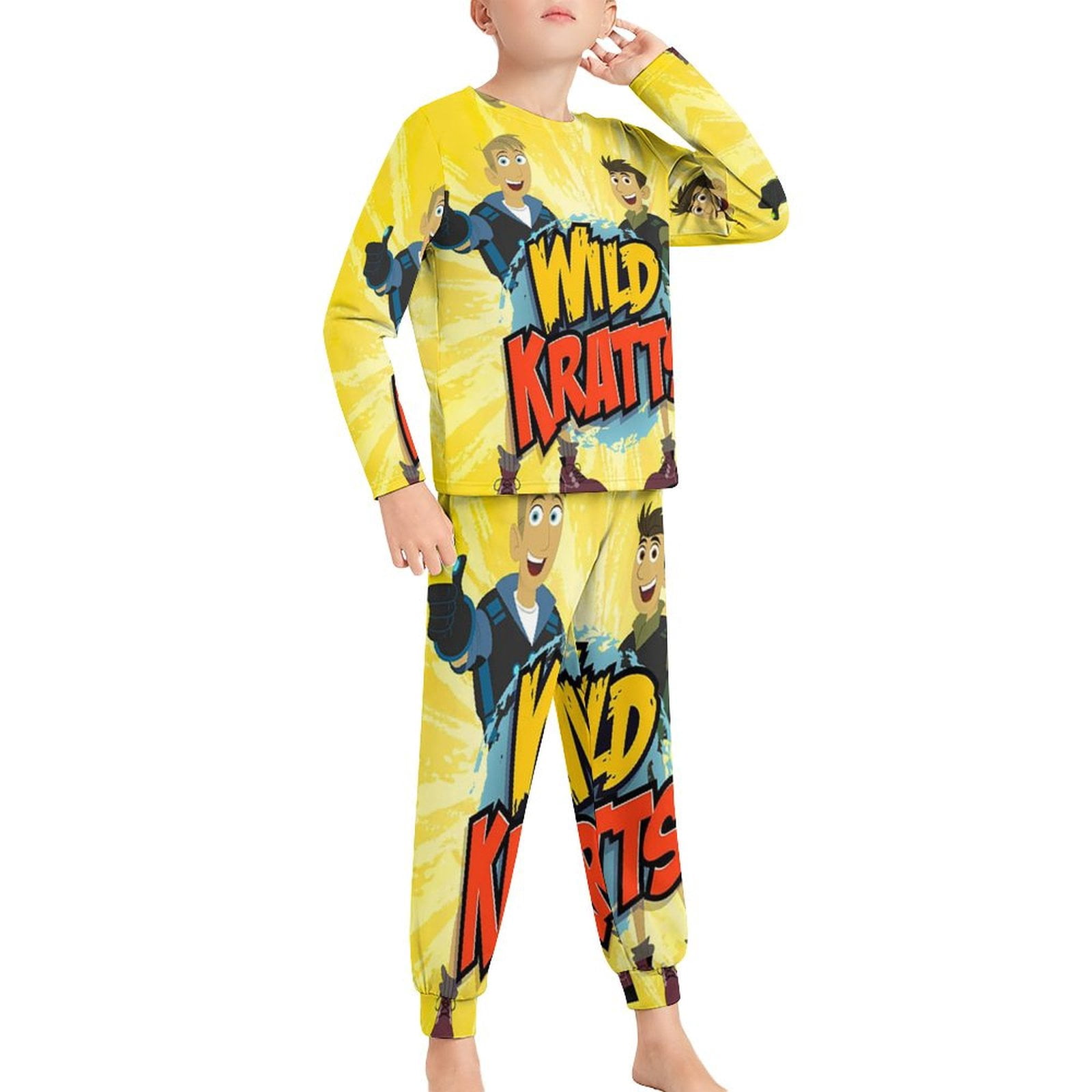 Wild Kratts Ki-ds Pajamas 2 Piece Pjs Set Little Big Bo-ys Gi-rls ...