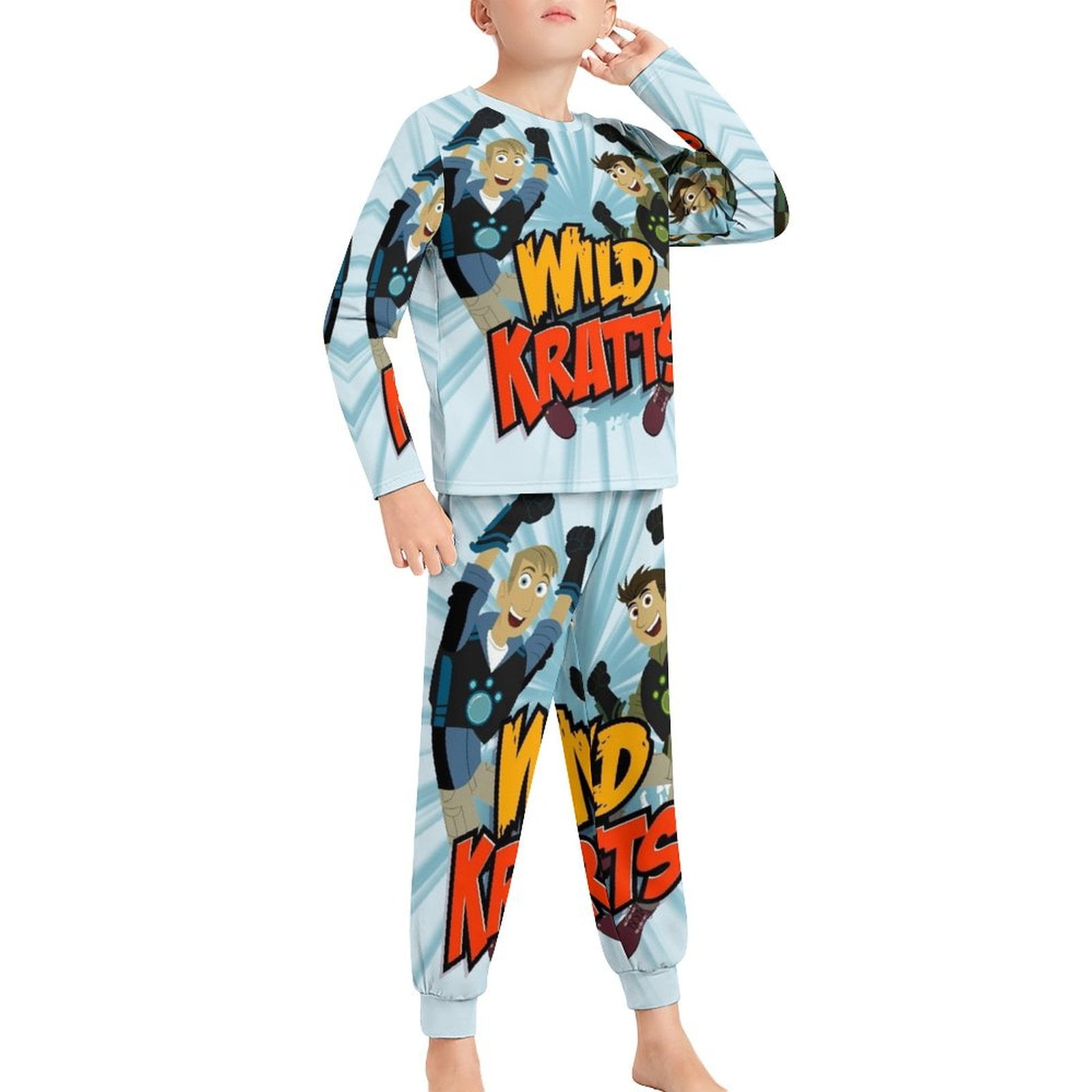 Wild Kratts Ki-ds Pajamas 2 Piece Pjs Set Little Big Bo-ys Gi-rls ...