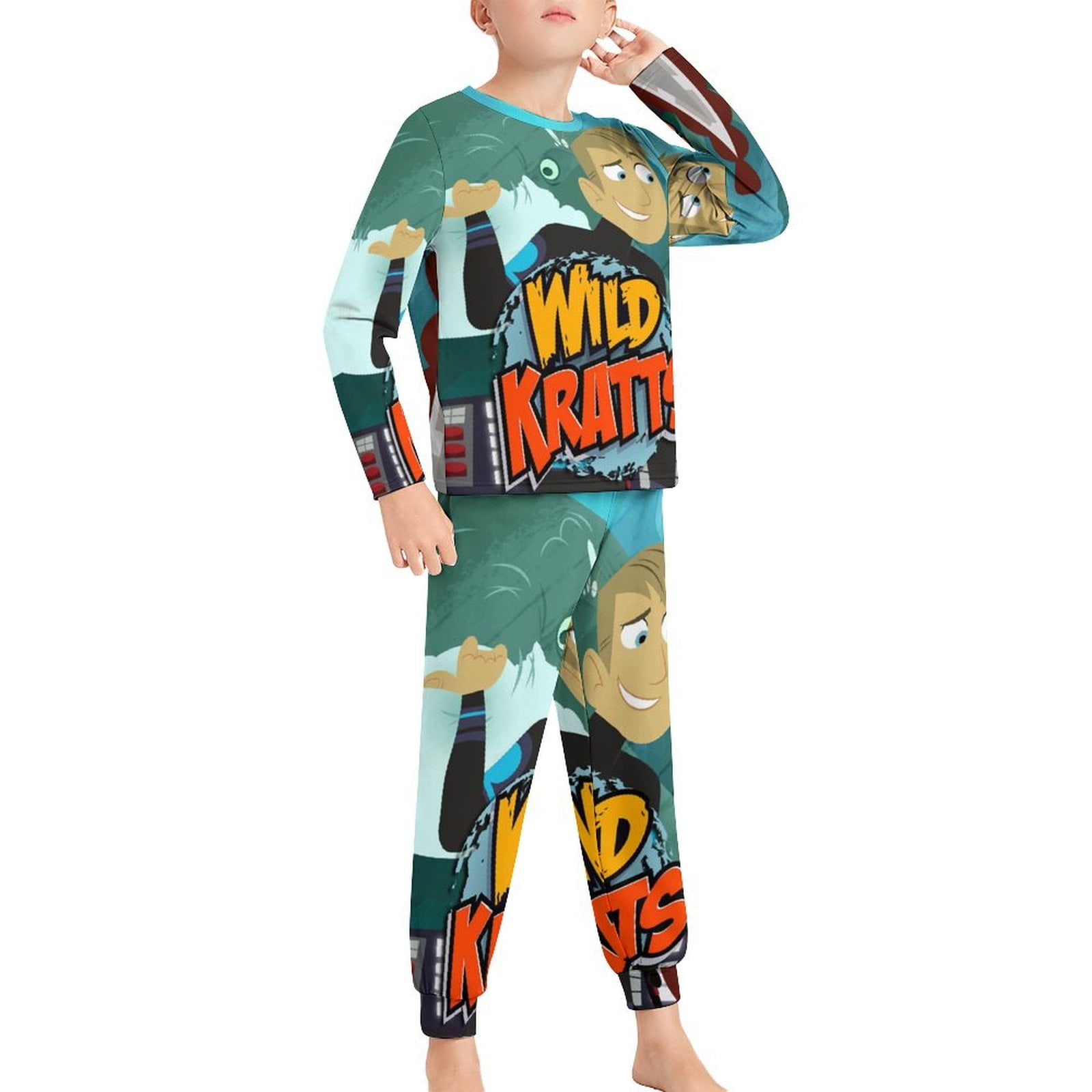 Wild Kratts Ki-ds Pajamas 2 Piece Pjs Set Little Big Bo-ys Gi-rls ...
