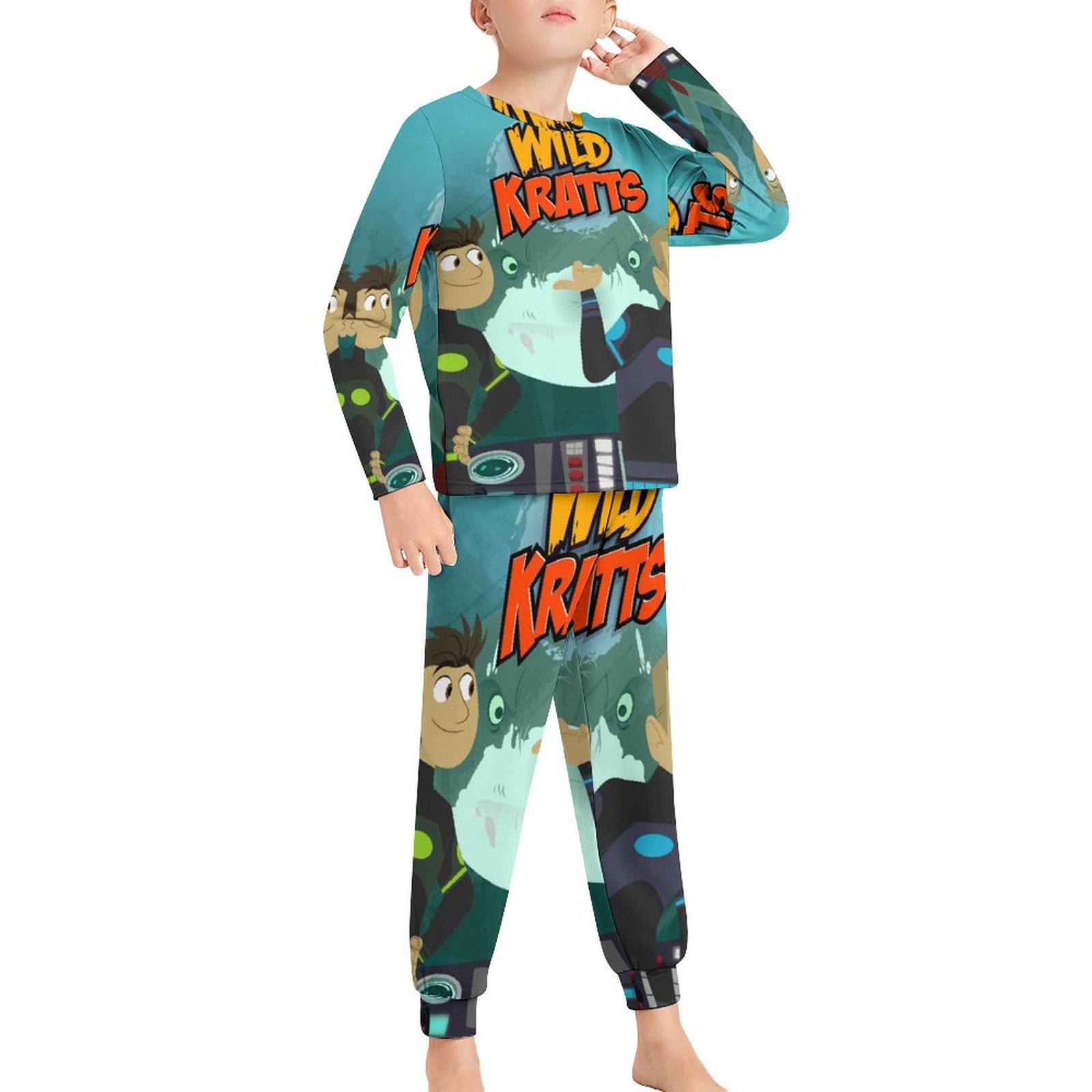 Wild Kratts Ki-ds Pajamas 2 Piece Pjs Set Little Big Bo-ys Gi-rls ...