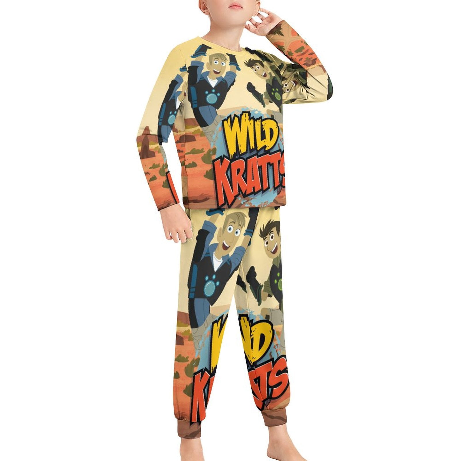 Wild Kratts Ki-ds Pajamas 2 Piece Pjs Set Little Big Bo-ys Gi-rls ...