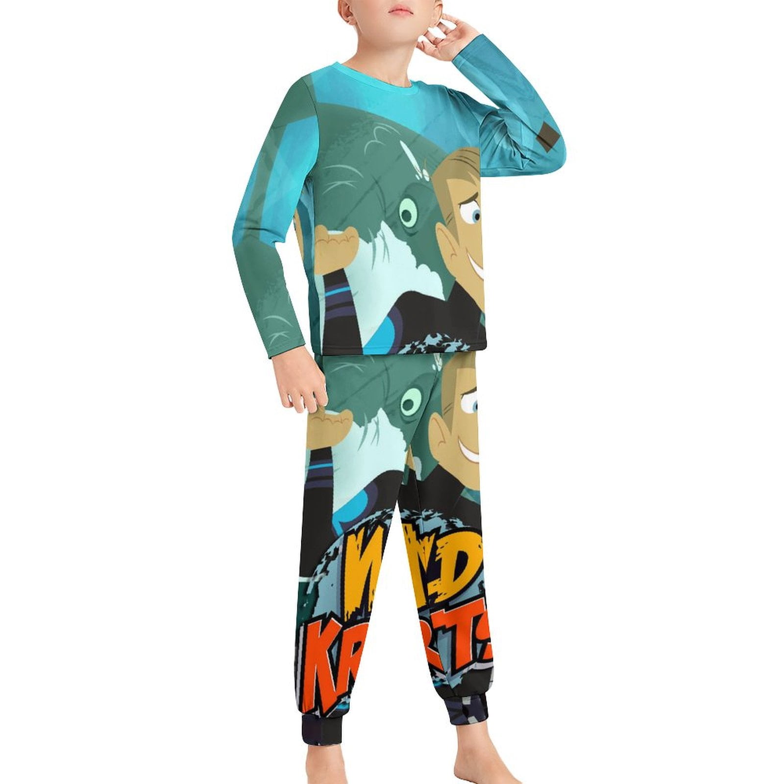 Wild Kratts Little Big Bo-ys Gi-rls Pajamas Set Long Sleeve Ki-ds PJs ...