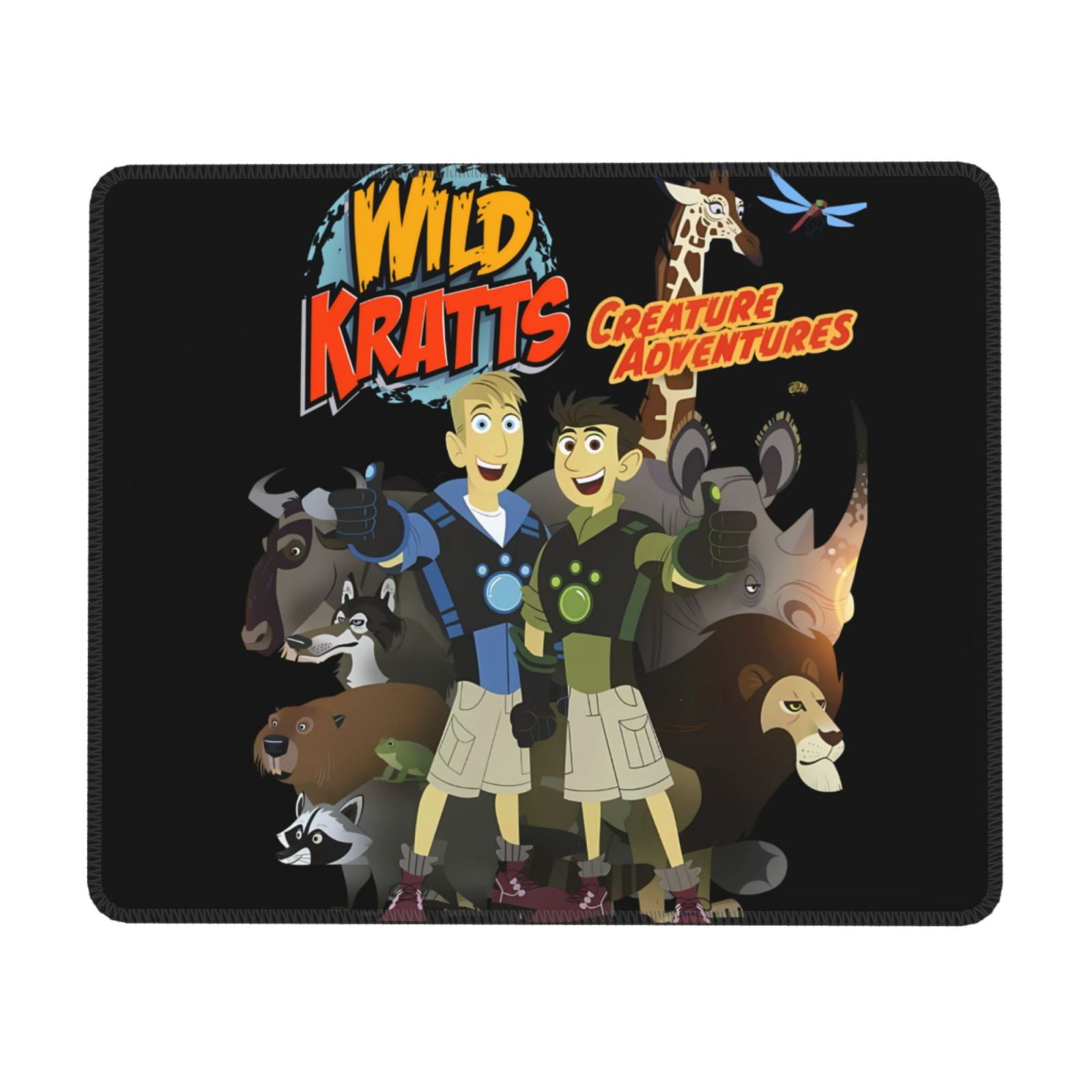 Wild Kratts Mouse Pad Square Mouse Pad for Desk Soft Computer Mouse Mat ...