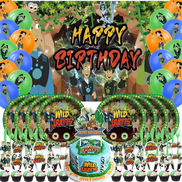Wild Kratts Party Supplies Plates Decorations Birthday Cake Topper ...