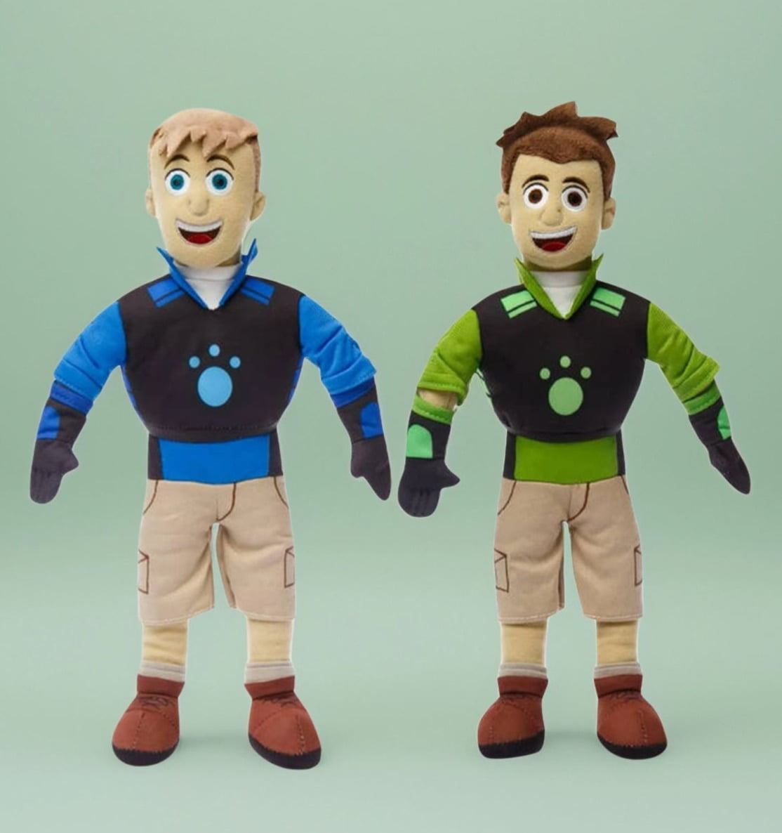 Wild Kratts Toy Plush Dolls 2-Pack Kids, 9.8'' Chris and Martin ...