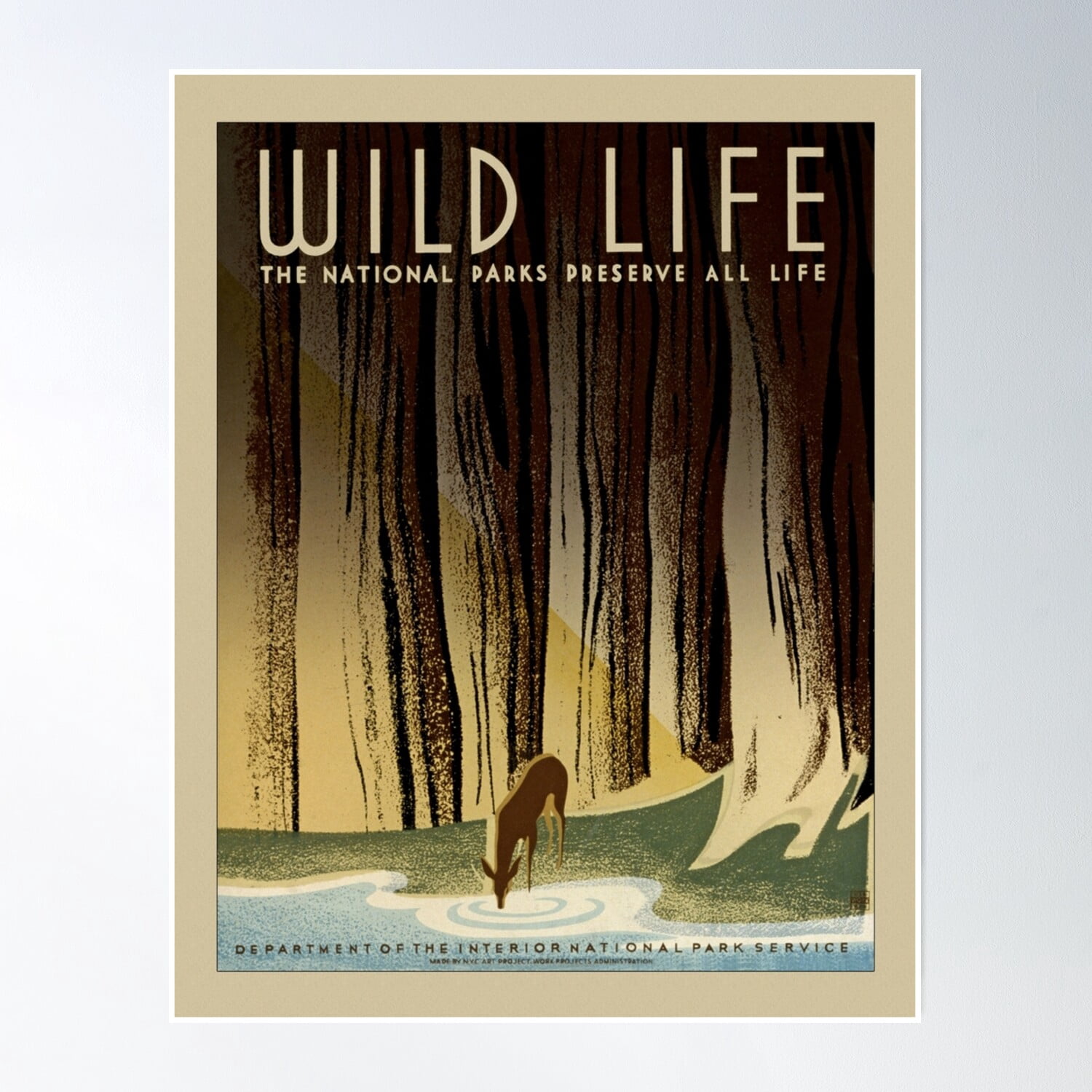 Wild Life National Park Service Poster Wpa Poster Wall Art, Modern Wall ...