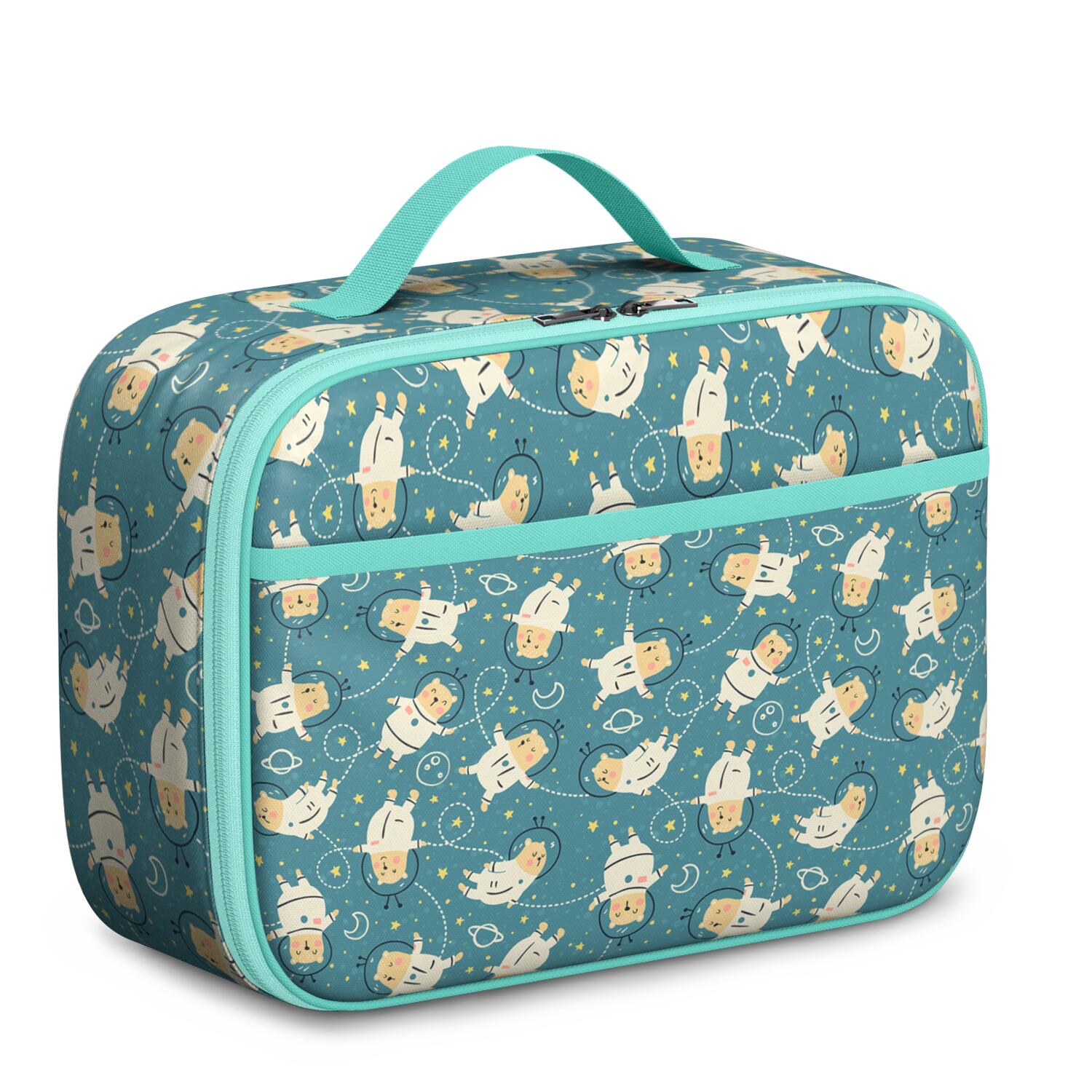 Wild Lunch Bag – Cute Polar Bear Brown Cartoon Forest Winter Hunting ...