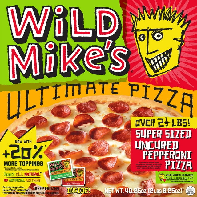 Wild Mike's Ultimate Pizza Super-Sized Pepperoni (Frozen) Marinara ...