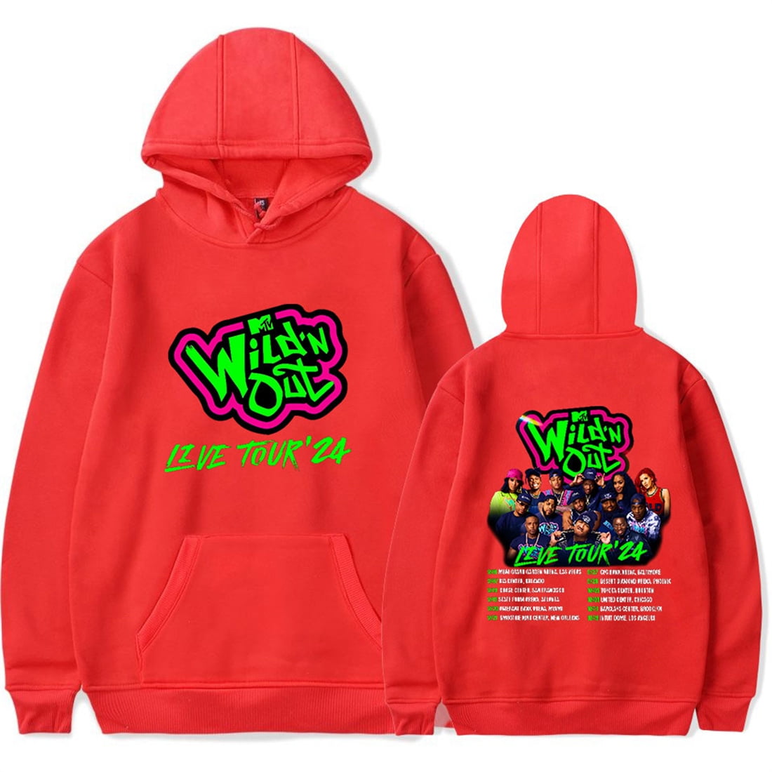 Wild 'N Out Live Tour 24 Hoodies Cosplay Sweatshirt Hip Hop Pullover ...