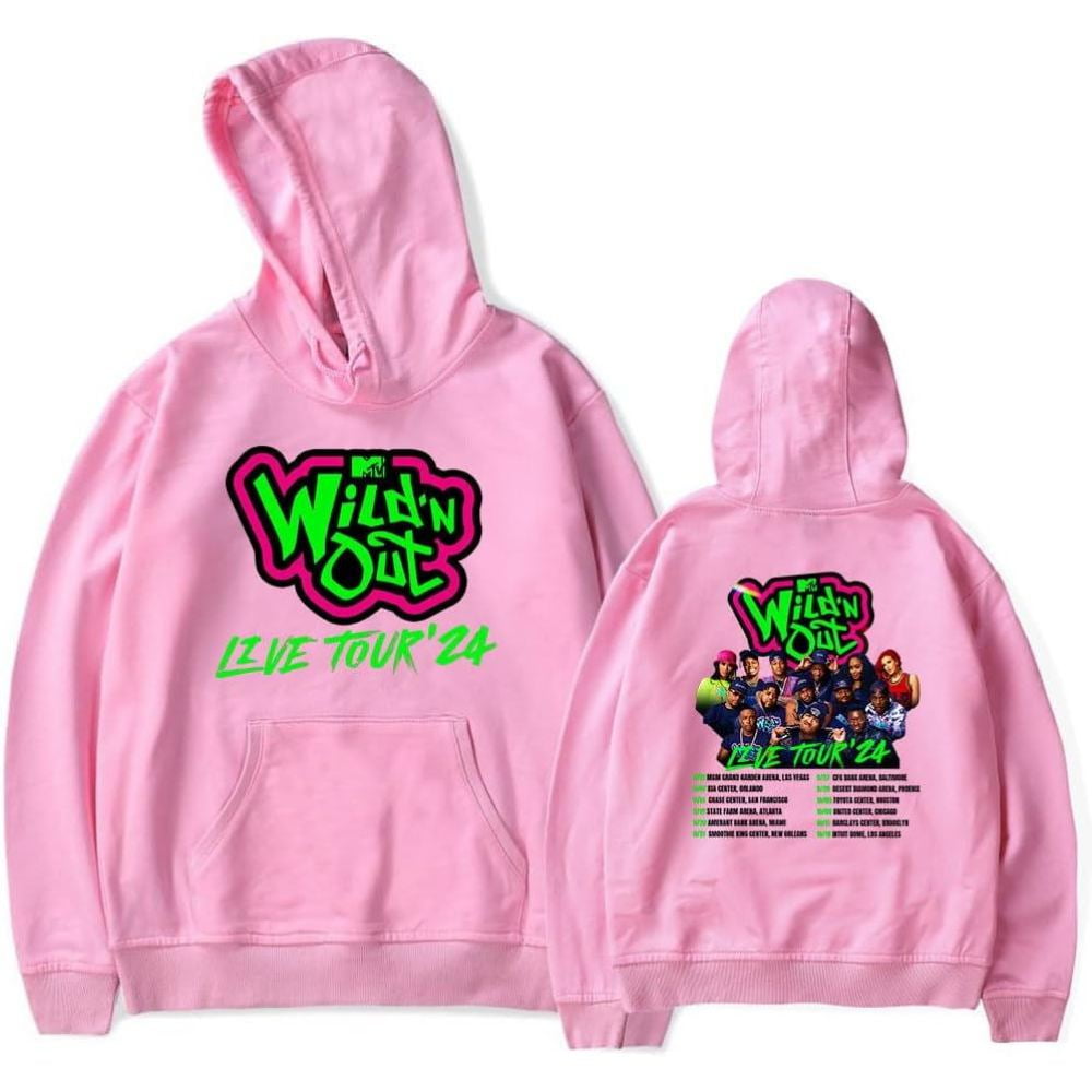 Wild 'N Out Live Tour 24 Merch Hoodie Unisex Hooded Sweatshirt Fashion ...