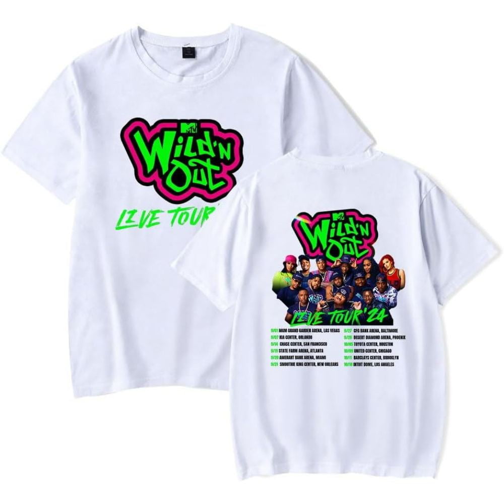 Wild 'N Out Live Tour 24 Merch T-Shirt Unisex Fashion Printed Top,M ...