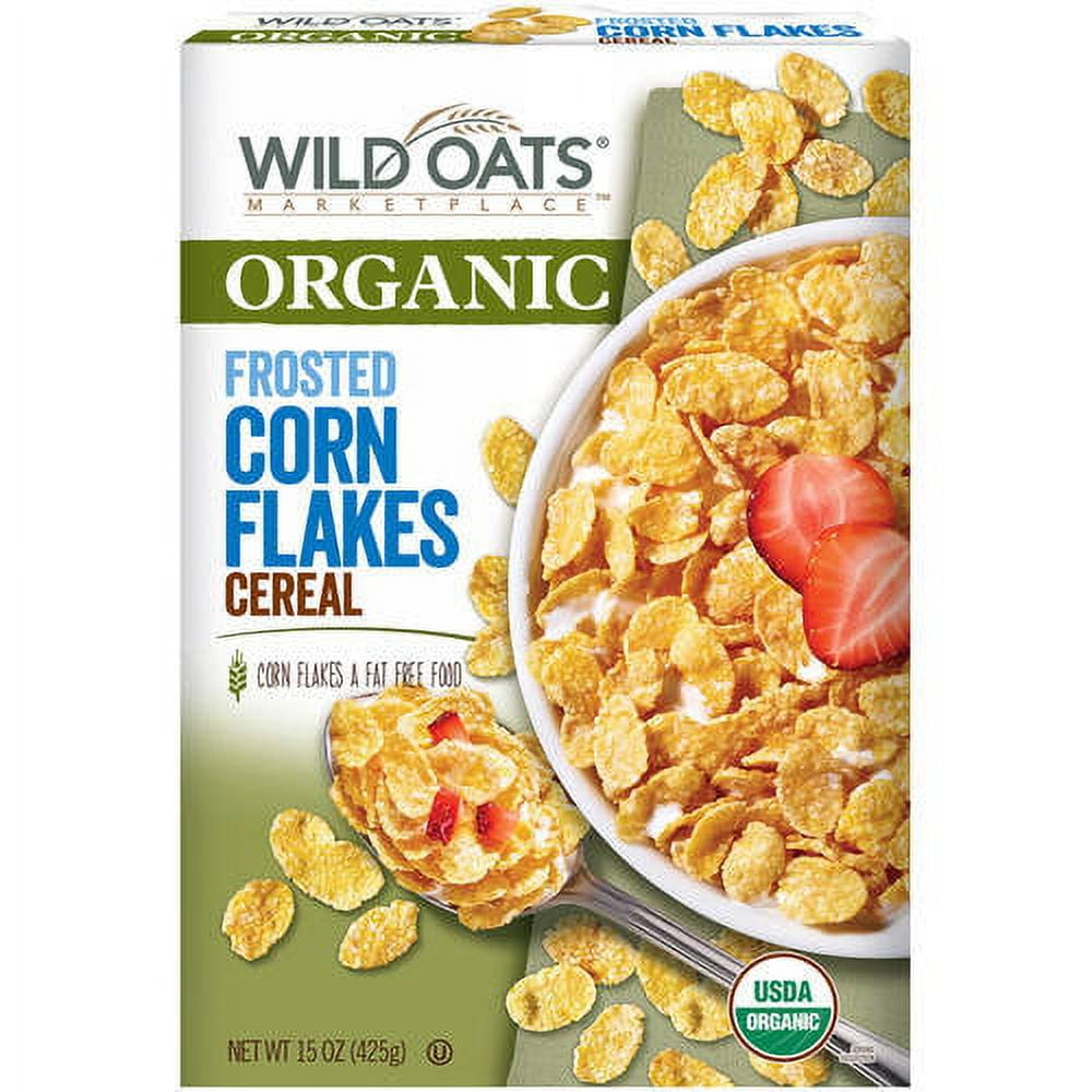 Wild Oats Marketplace Organic Frosted Corn Flakes Cereal, 15 oz ...