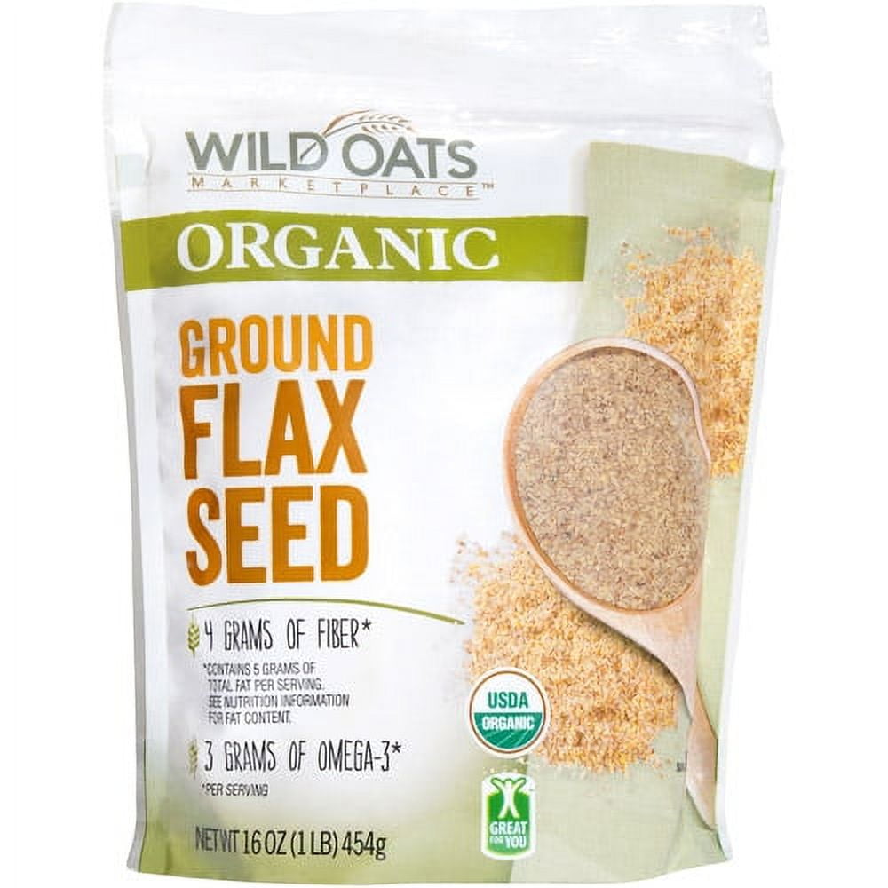 Wild Oats Marketplace Organic Ground Flax Seed, 16 oz - Walmart.com