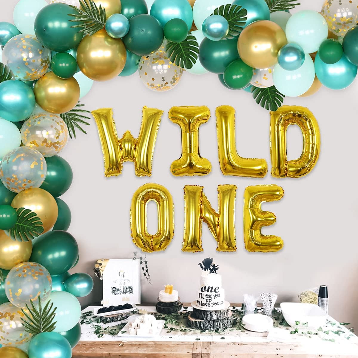 Wild One Birthday Decorations for Boys Girls, Jungle Safari Theme 1st ...