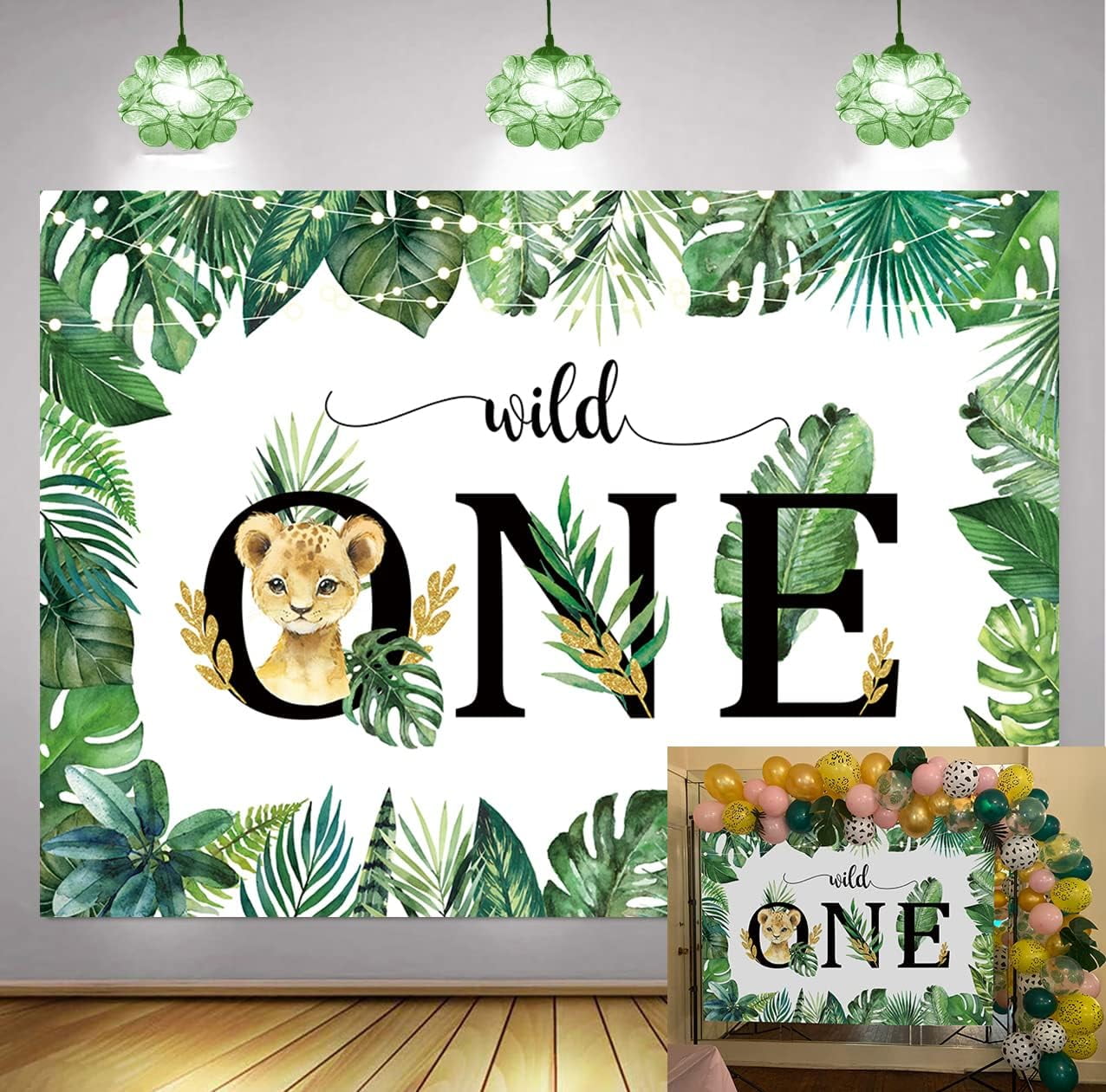 Wild One Jungle Theme Backdrop for Photography Kid's 1st Birthday ...