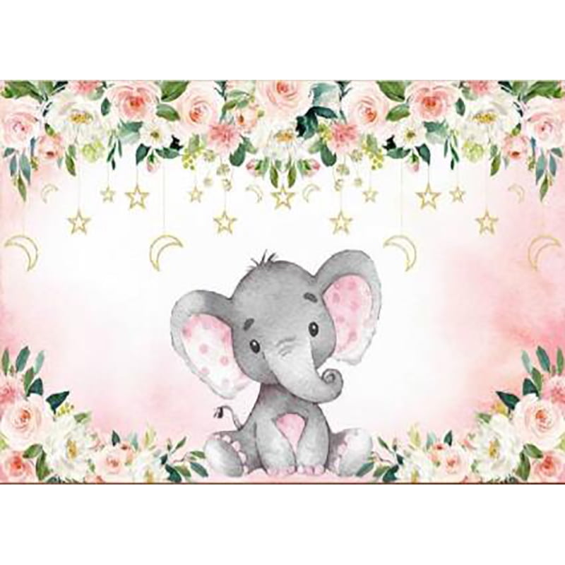 Wild One Newborn Party Elephant Photography Backdrops Props Hundred ...