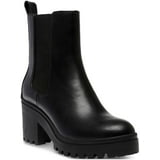 Wild Pair Womens Brooklan Faux Leather Lug Sole Chelsea Boots - Walmart.com