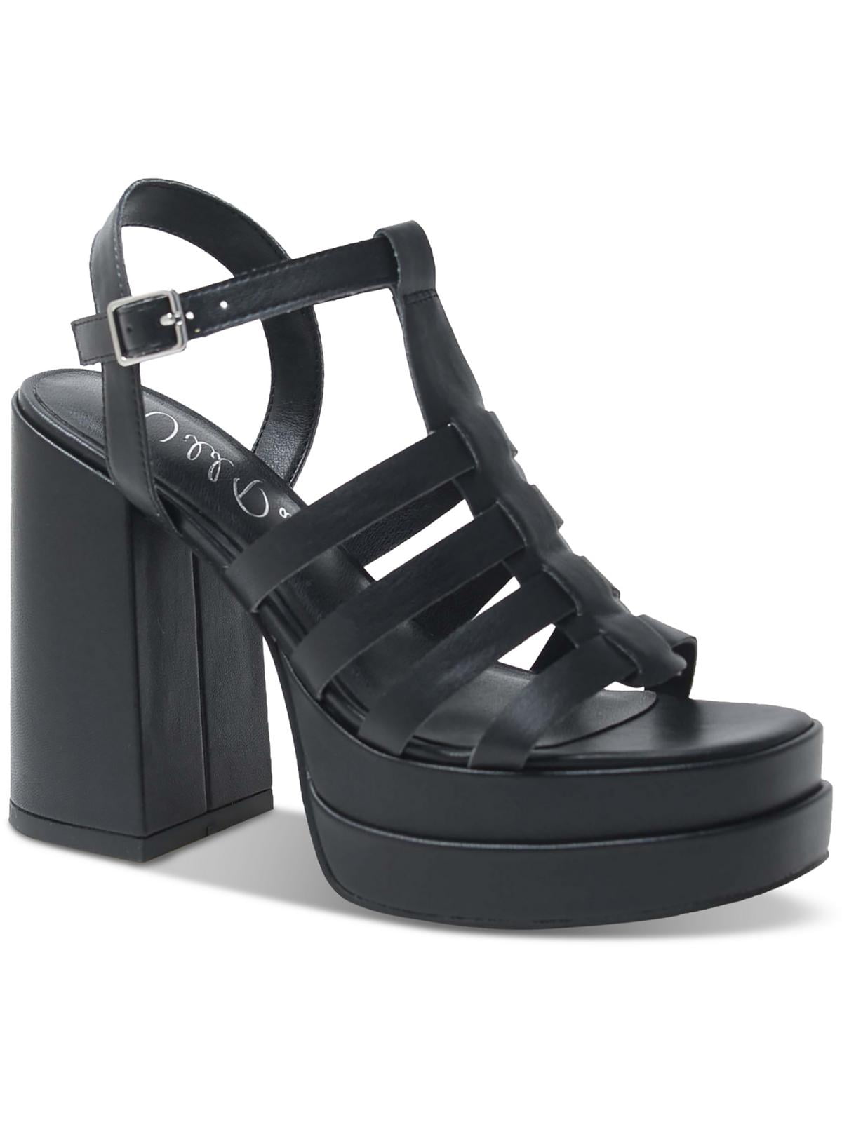 Wild Pair Womens Orlah Faux Leather Platform Block Heels - Walmart.com