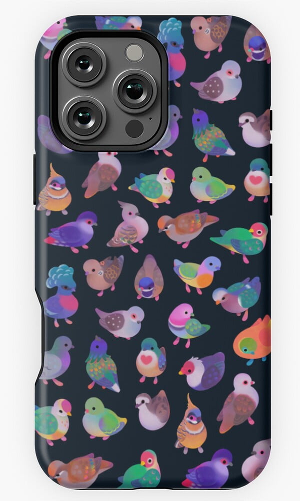 Wild Pigeon Animal Art Phone Case Compatible with iPhone 11 to 16 Pro ...