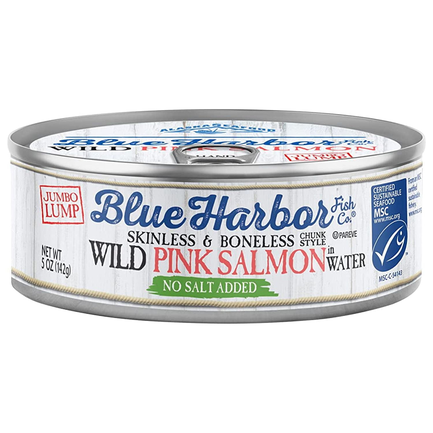Wild Pink Salmon in Water No Salt Added - 5 oz Can (Pack of 12 ...