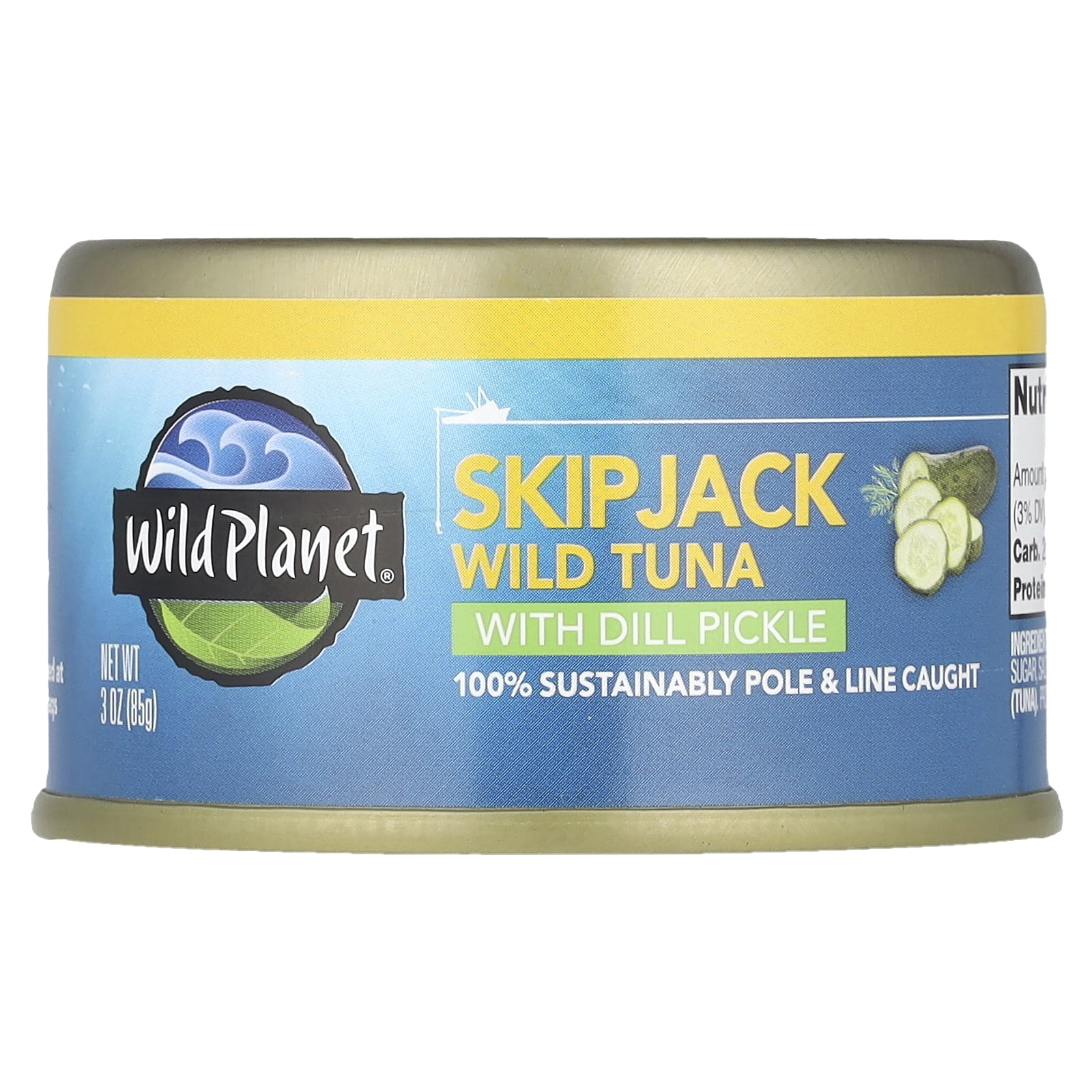Wild Planet SkipJack Wild Tuna with Dill Pickle, 3 oz (85 g) - Walmart.com