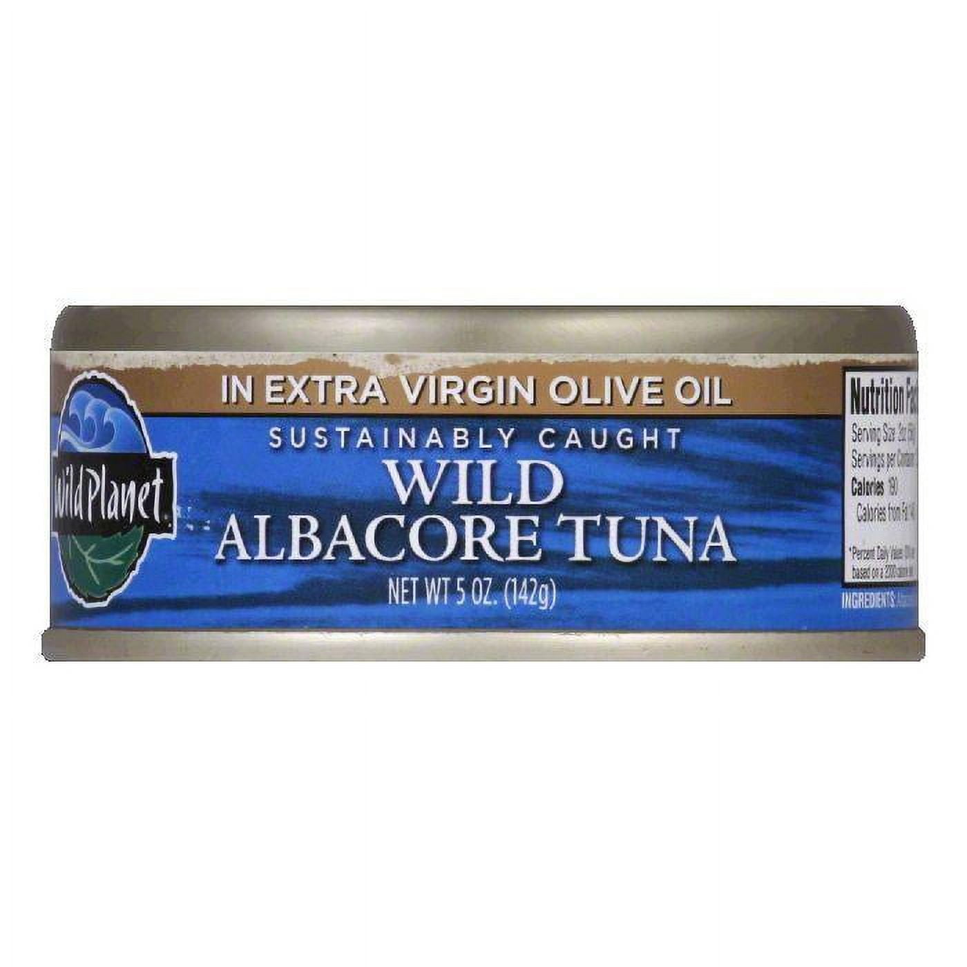 Wild Planet Wild Albarcore in Extra Virgin Olive Oil Tuna, 5 OZ (Pack ...