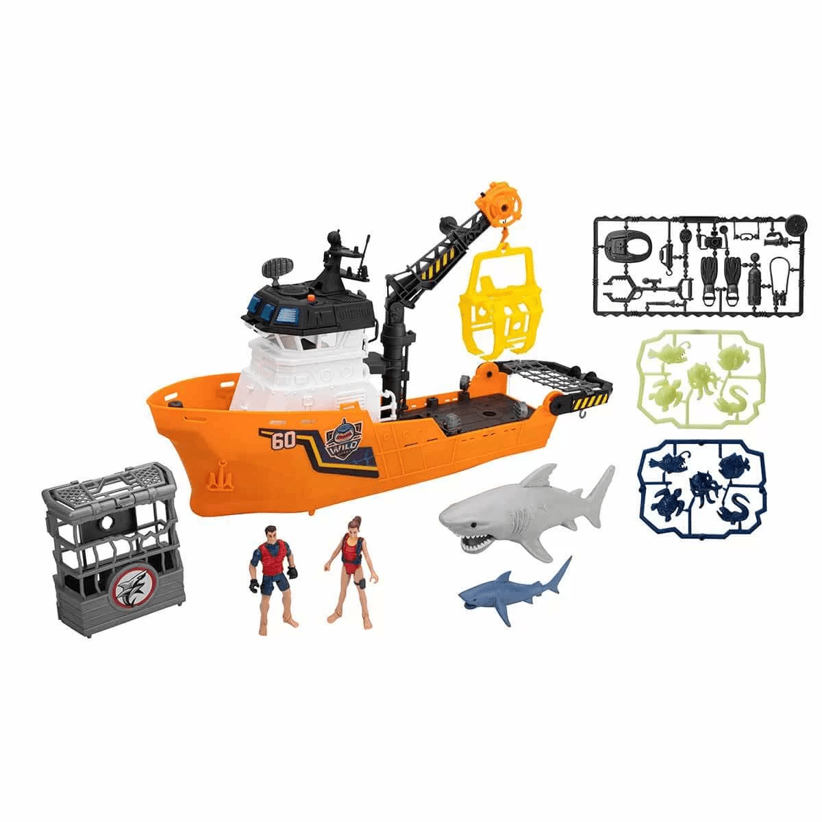 Wild Quest Interactive Light and Sound Ship Playset - Boats Collection ...