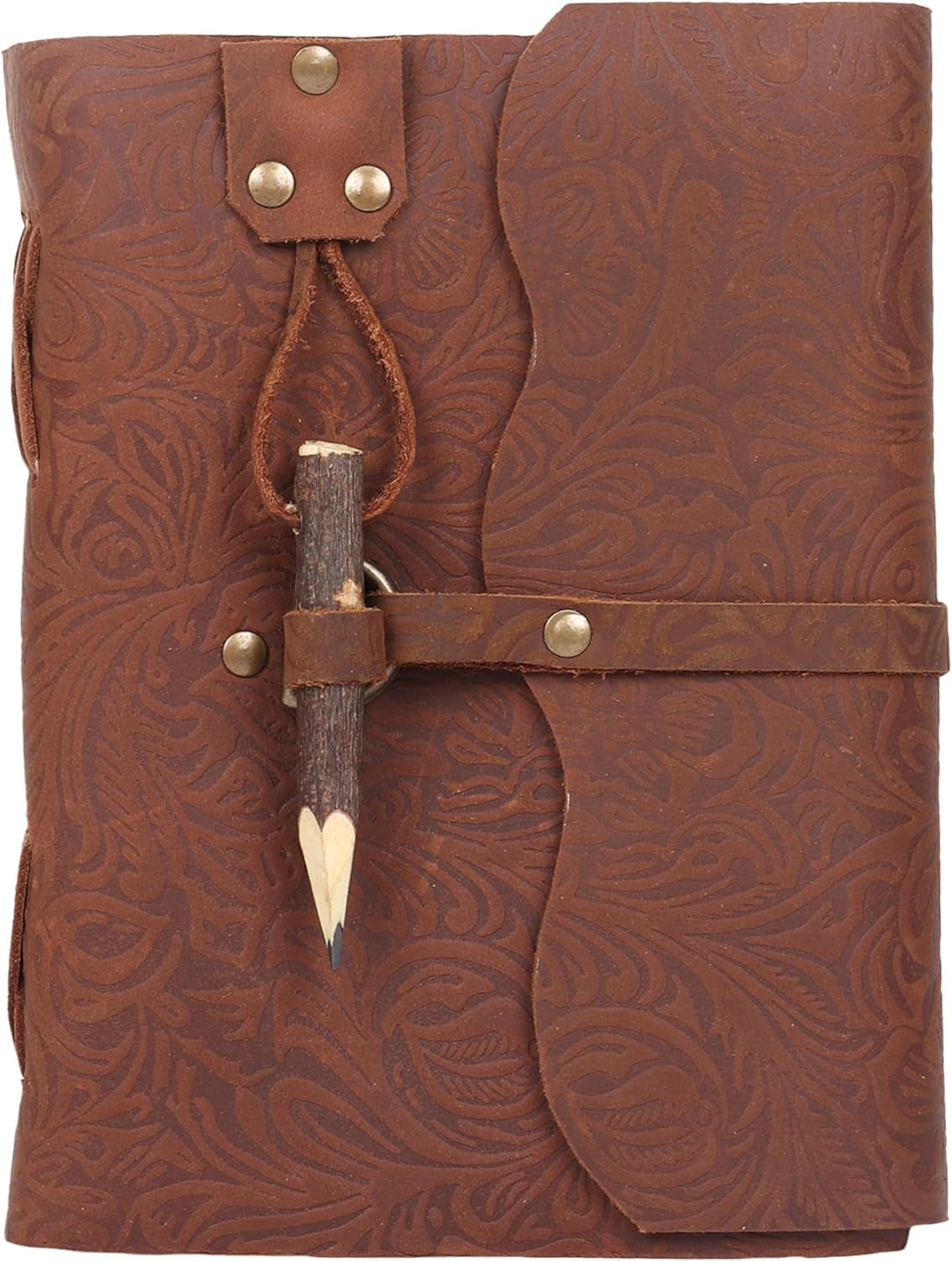 Wild Ranger Pencil Lock Handmade Deckle Edge Paper, Leather Journal for ...