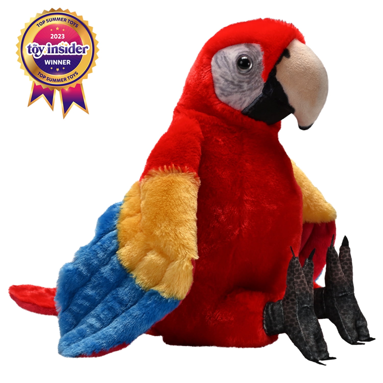 Wild Republic Scarlet Macaw Plush - Educational Kindergarten Toy ...