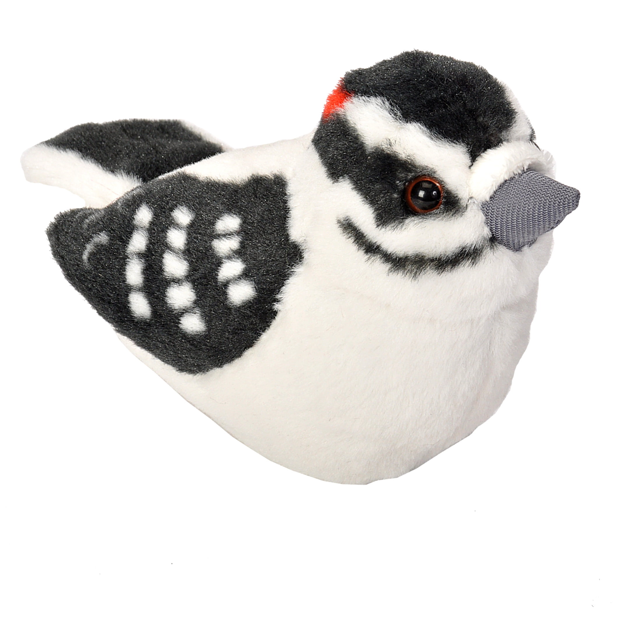 Wild Republic Audubon Bird Downy Woodpecker Stuffed Animal, 5.5 Inches ...