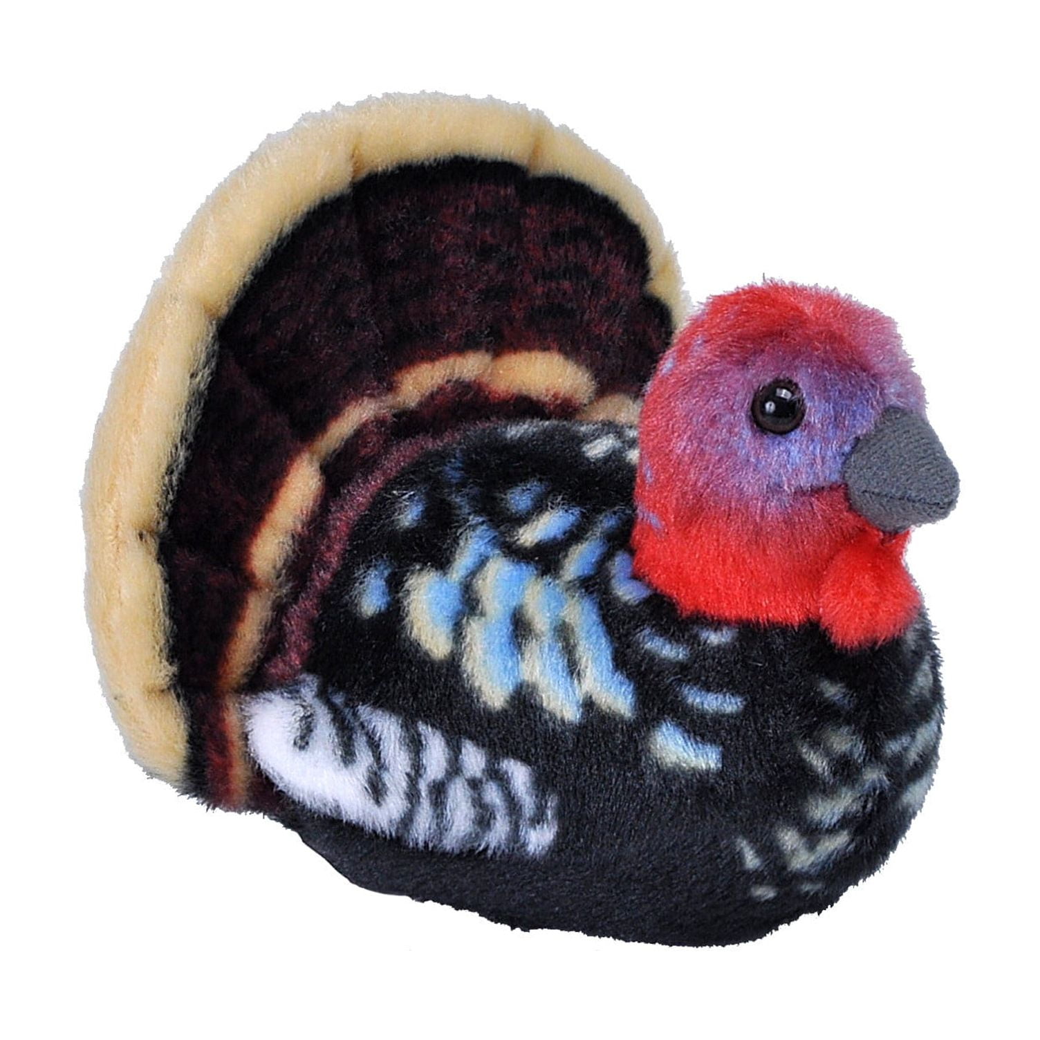 Wild Republic Audubon Bird Wild Turkey Stuffed Animal, 5.5 Inches ...