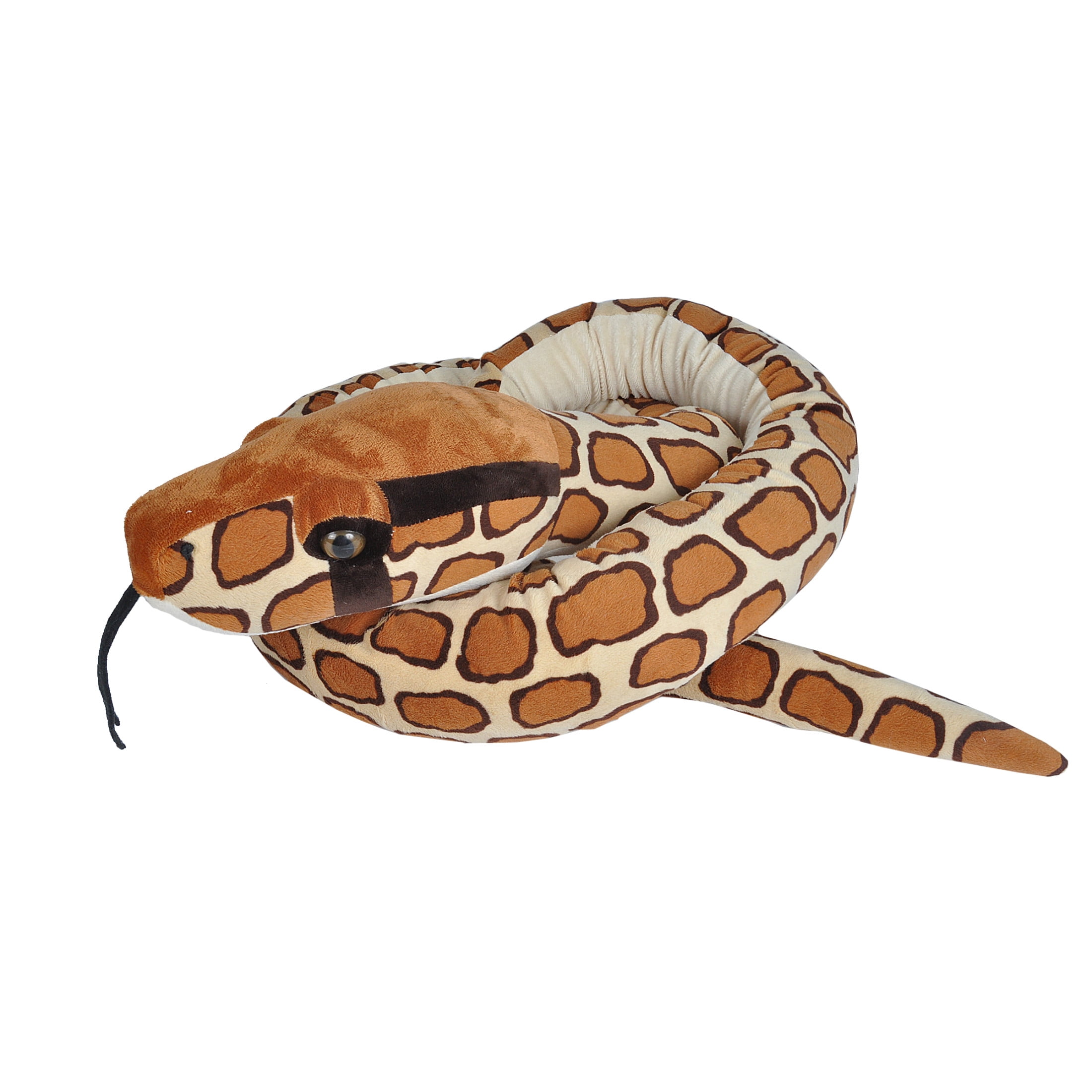 Wild Republic Plush Snake Jumbo Burmese Python Stuffed Animal, 110 ...