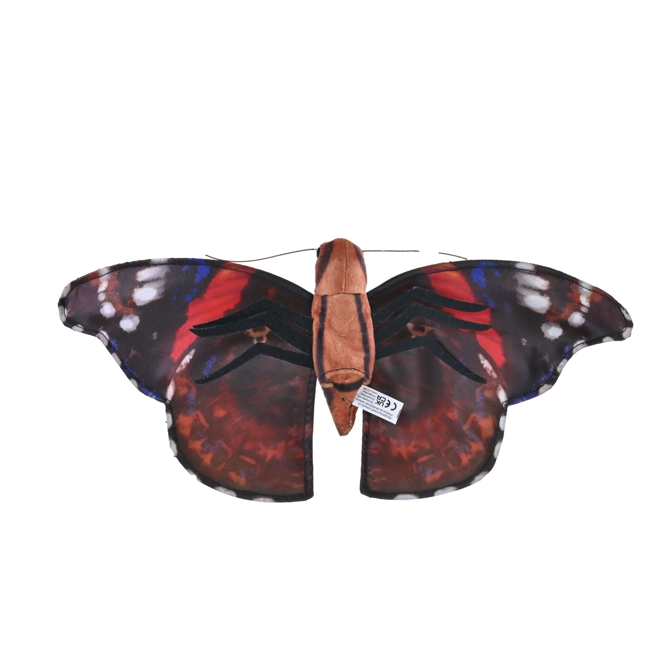 Wild Republic Butterflies Red Admiral Butterfly Stuffed Animal, 7 ...