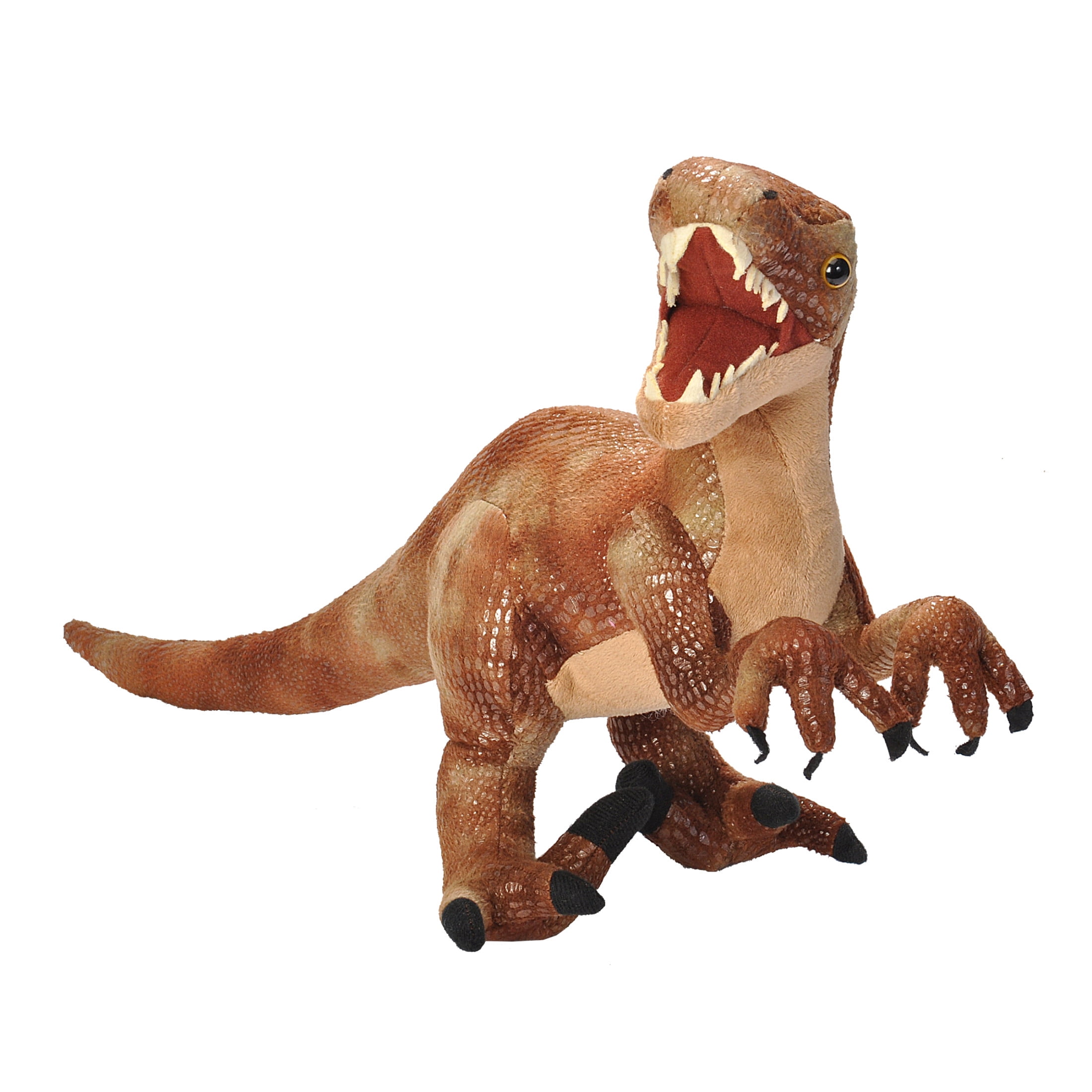 Wild Republic Dinosauria II Velociraptor Stuffed Animal, 17 Inches ...
