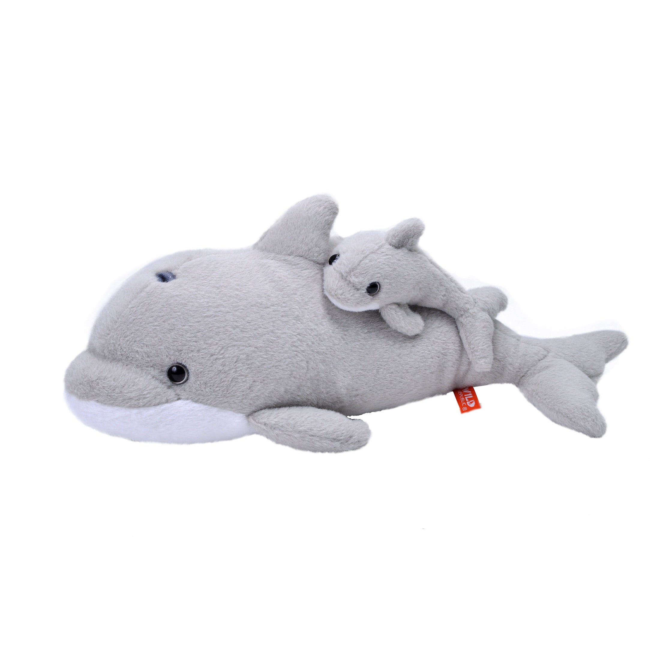 Wild Republic Mom & Baby Dolphin Stuffed Animal, 12 Inches - Walmart.com