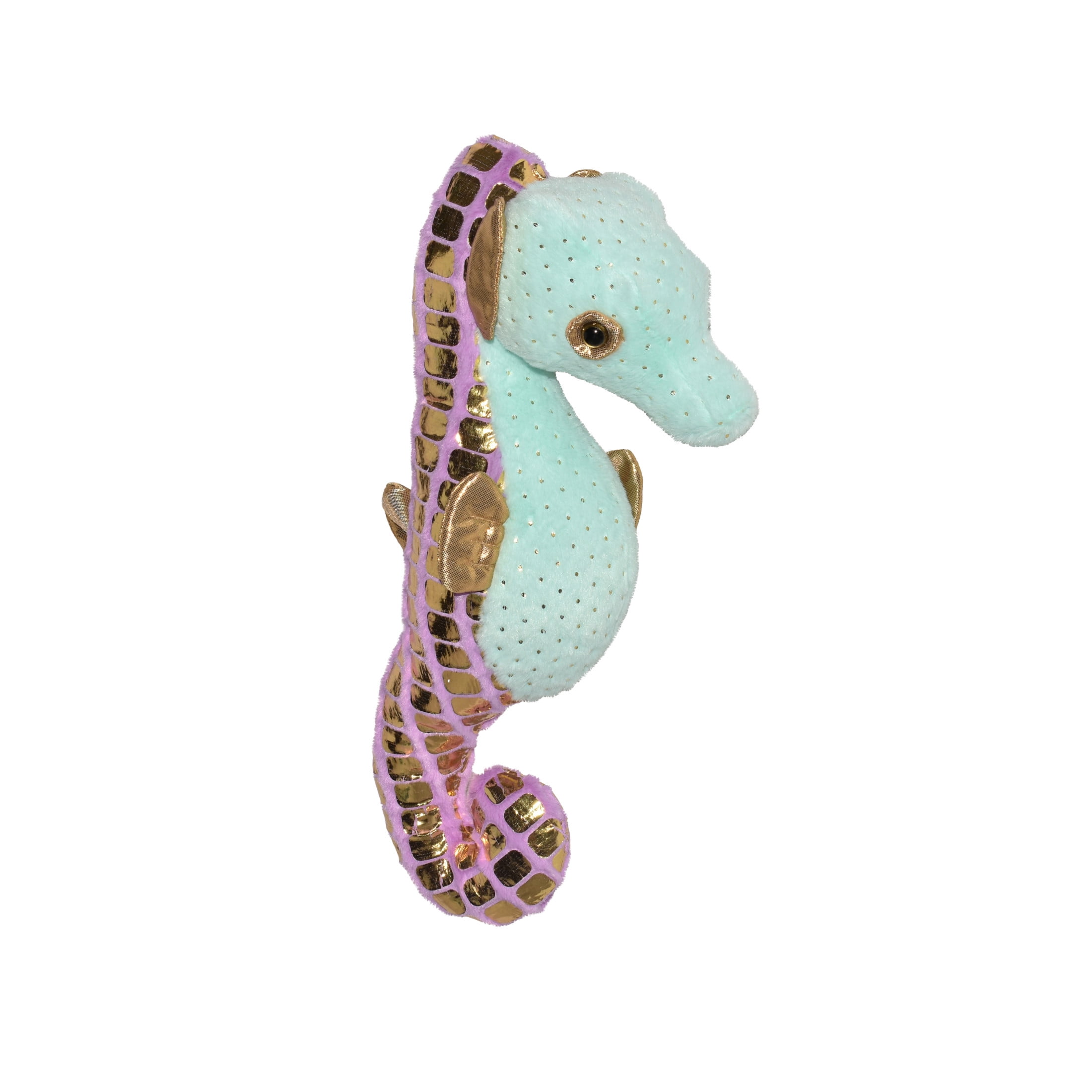 Wild Republic Foilkins Green Seahorse Stuffed Animal, 12 Inches ...