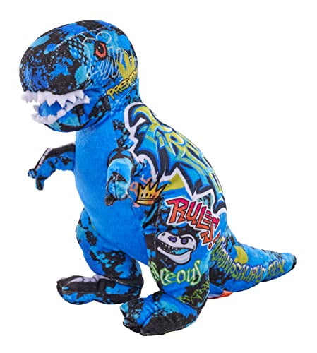 Wild Republic Graffiti Dino, T-Rex, Gift for Kids, Plush Toy, Fabric ...