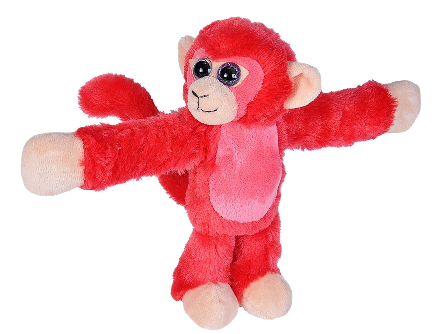 Wild Republic Huggers, Red Monkey Plush Toy, Slap Bracelet, Stuffed ...