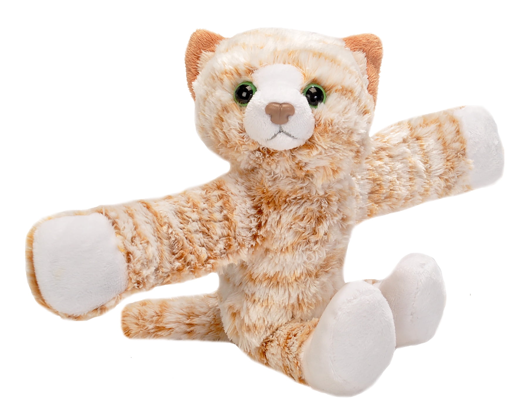 Wild Republic Realistic Huggers Tabby Cat Plush Toy, Slap Bracelet ...