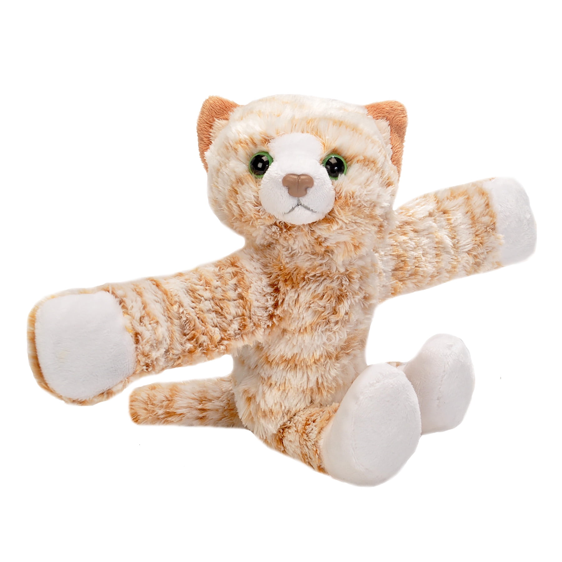 Wild Republic Realistic Huggers Tabby Cat Plush Toy, Slap Bracelet ...