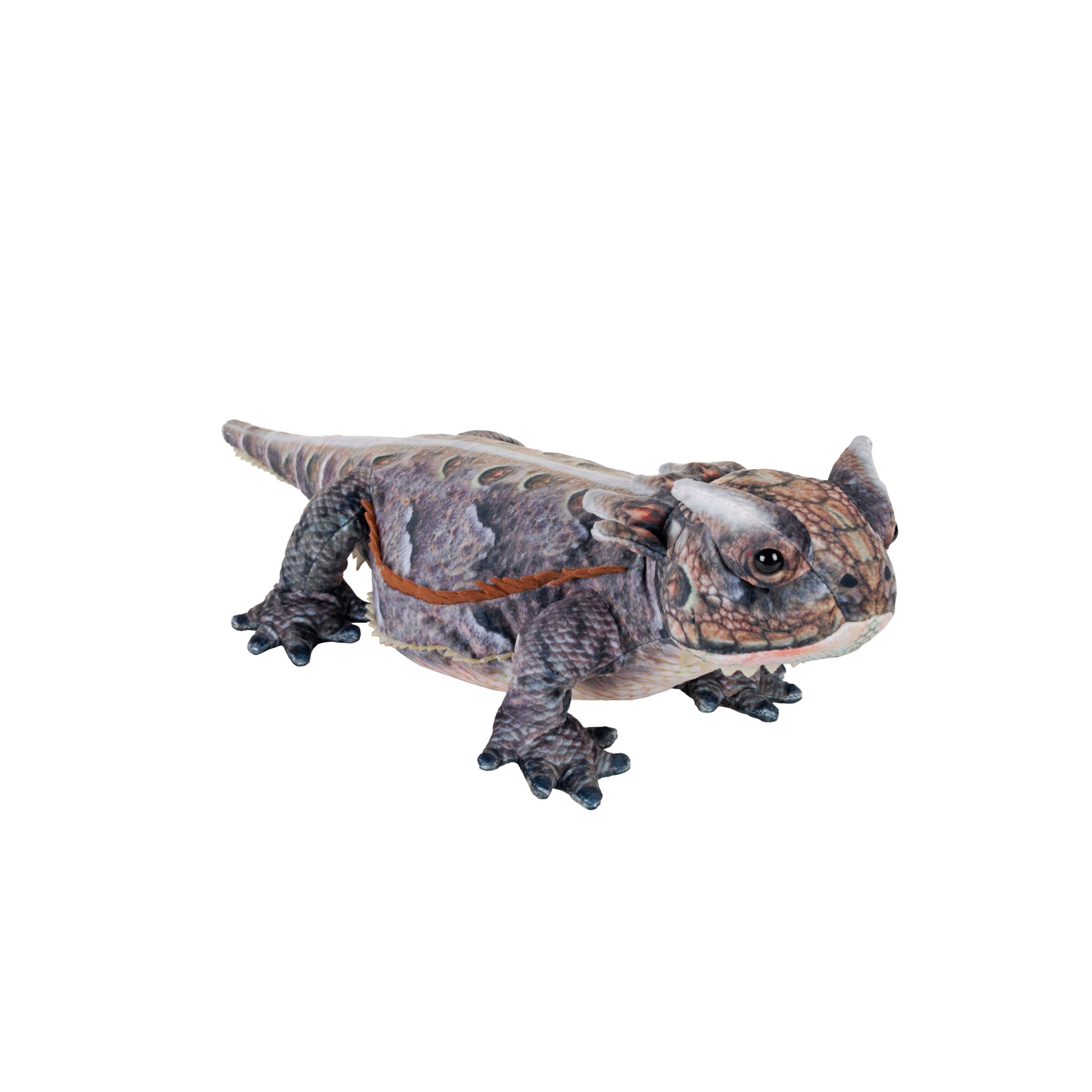 Wild Republic Living Earth Horned Lizard Stuffed Animal, 20 Inches ...