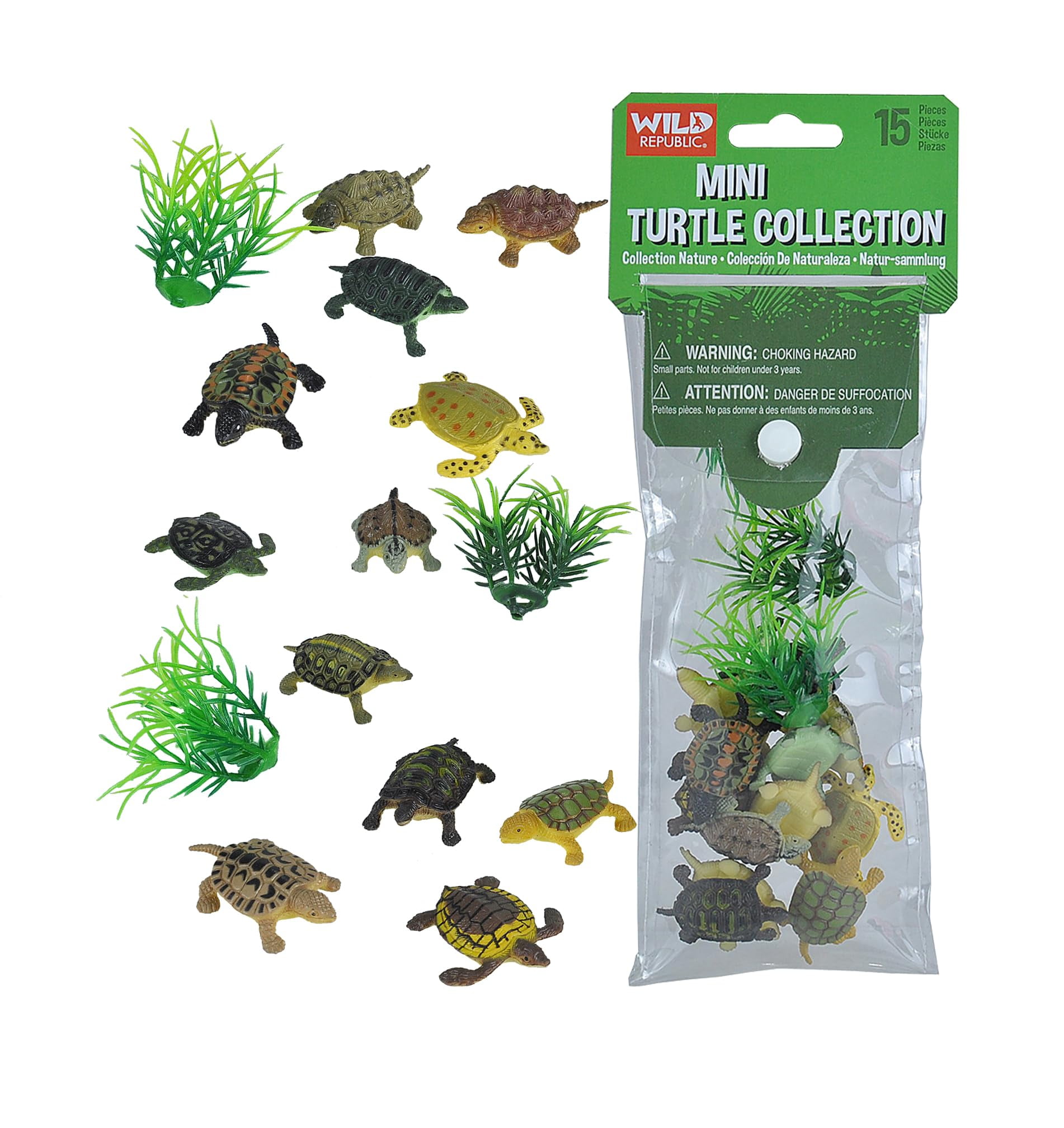 Wild Republic Mini Turtle Polybag, Kids Gifts, Educational Toys ...