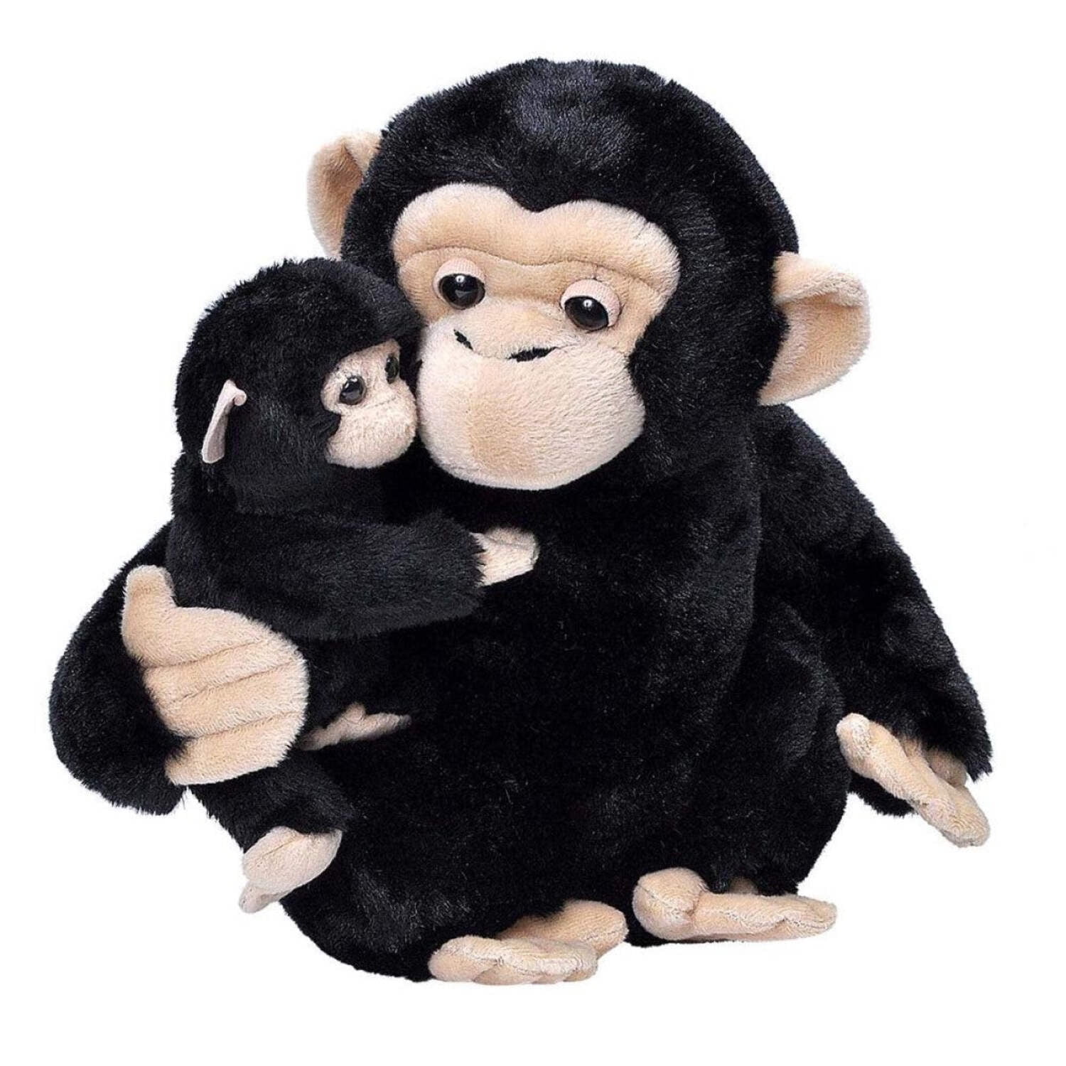 Wild Republic Mom and Baby Chimpanzee, Stuffed Animal, 12 inches, Gift ...