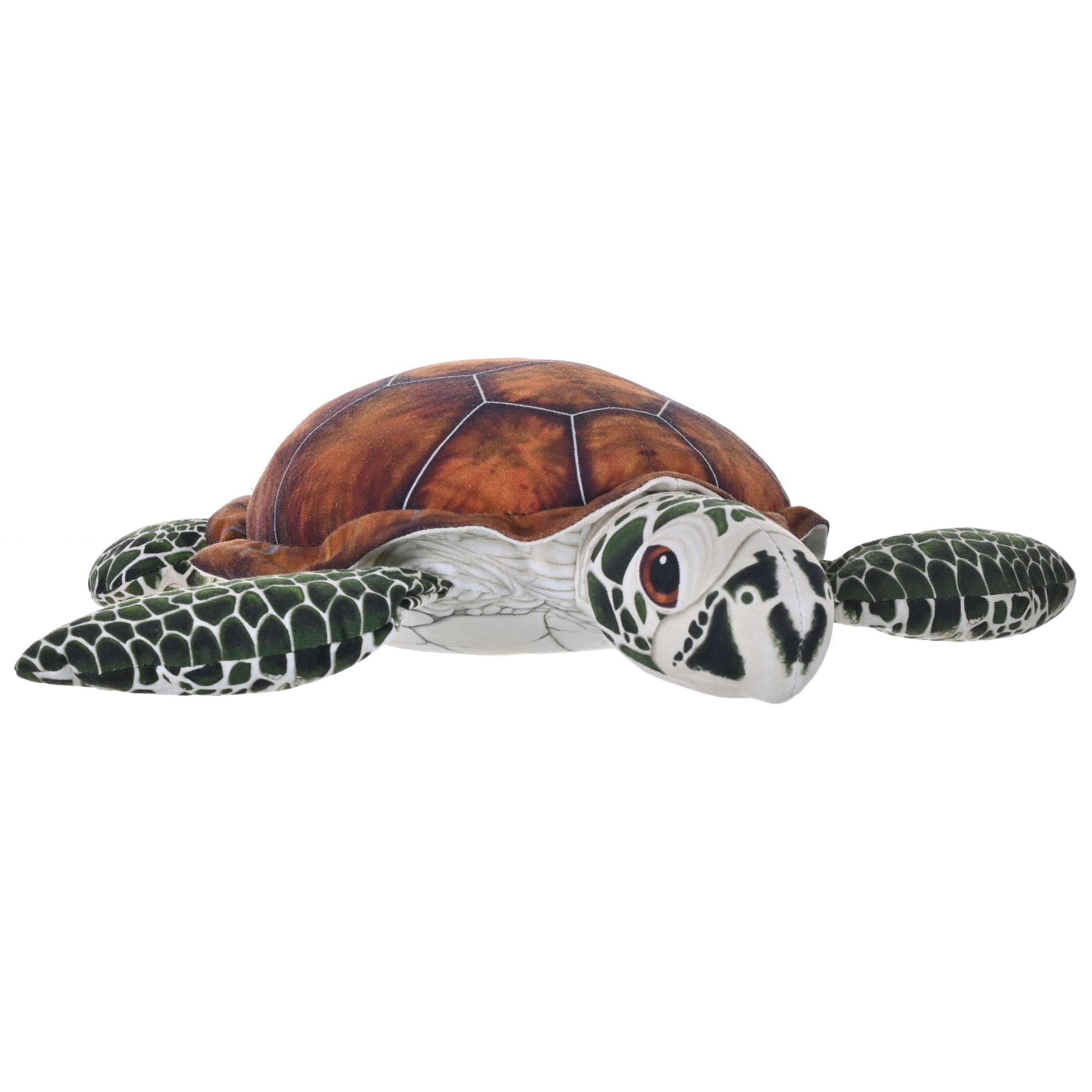 Wild Republic Naturekins Green Sea Turtle Stuffed Animal, 12 Inches ...