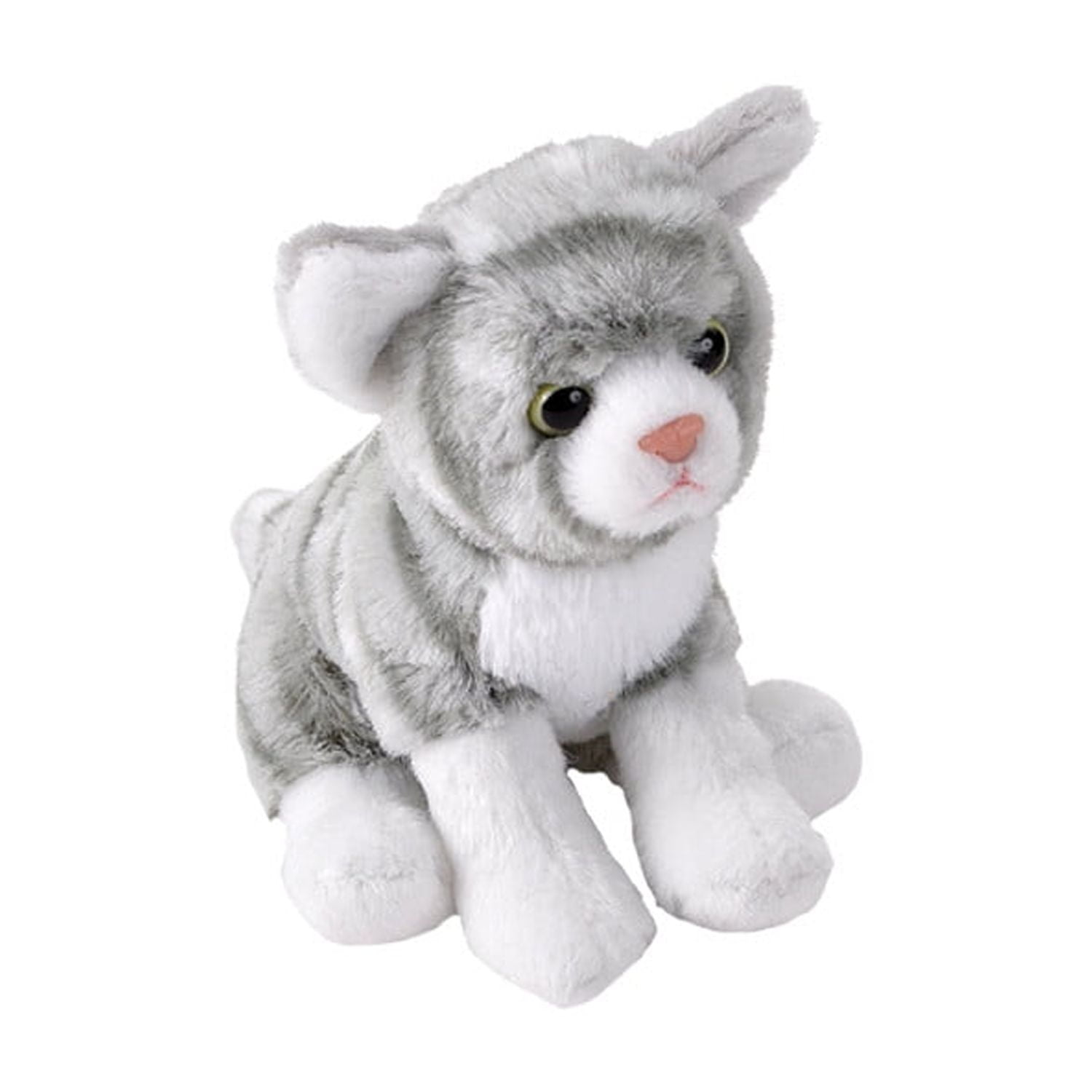 Wild Republic Pocketkins Eco Grey Tabby Cat Stuffed Animal, 5 Inches ...