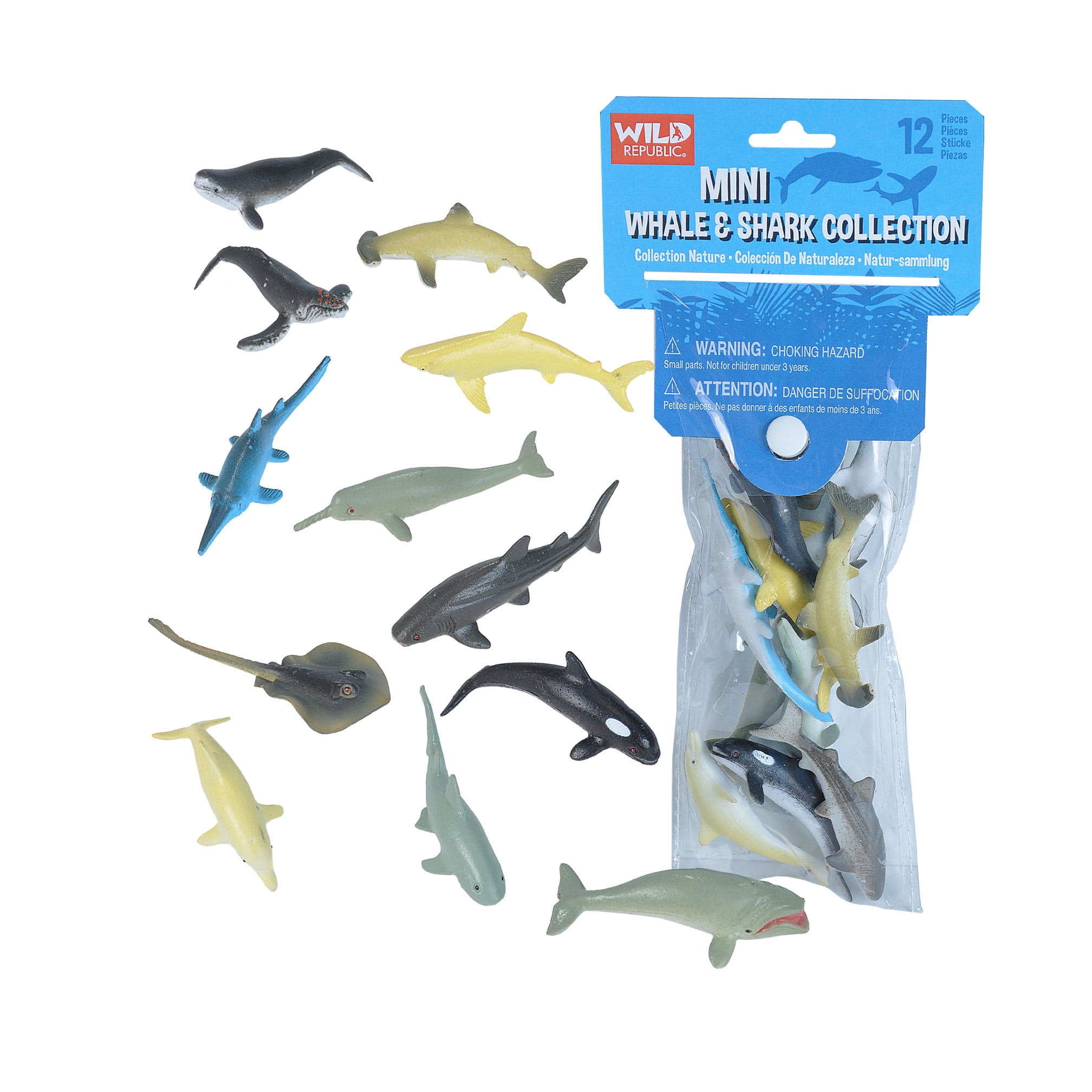 Wild Republic Polybag Mini Whale Shark Figurines, 12 Pieces - Walmart.com