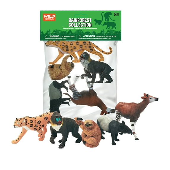 Wild Republic Polybag Rainforest Figurines, 5 Pieces - Walmart.com