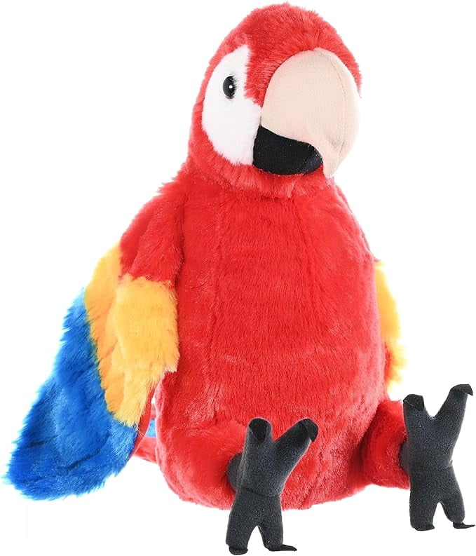 Wild Republic Scarlet Macaw Plush, Stuffed Animal, Plush Toy, Gifts for ...