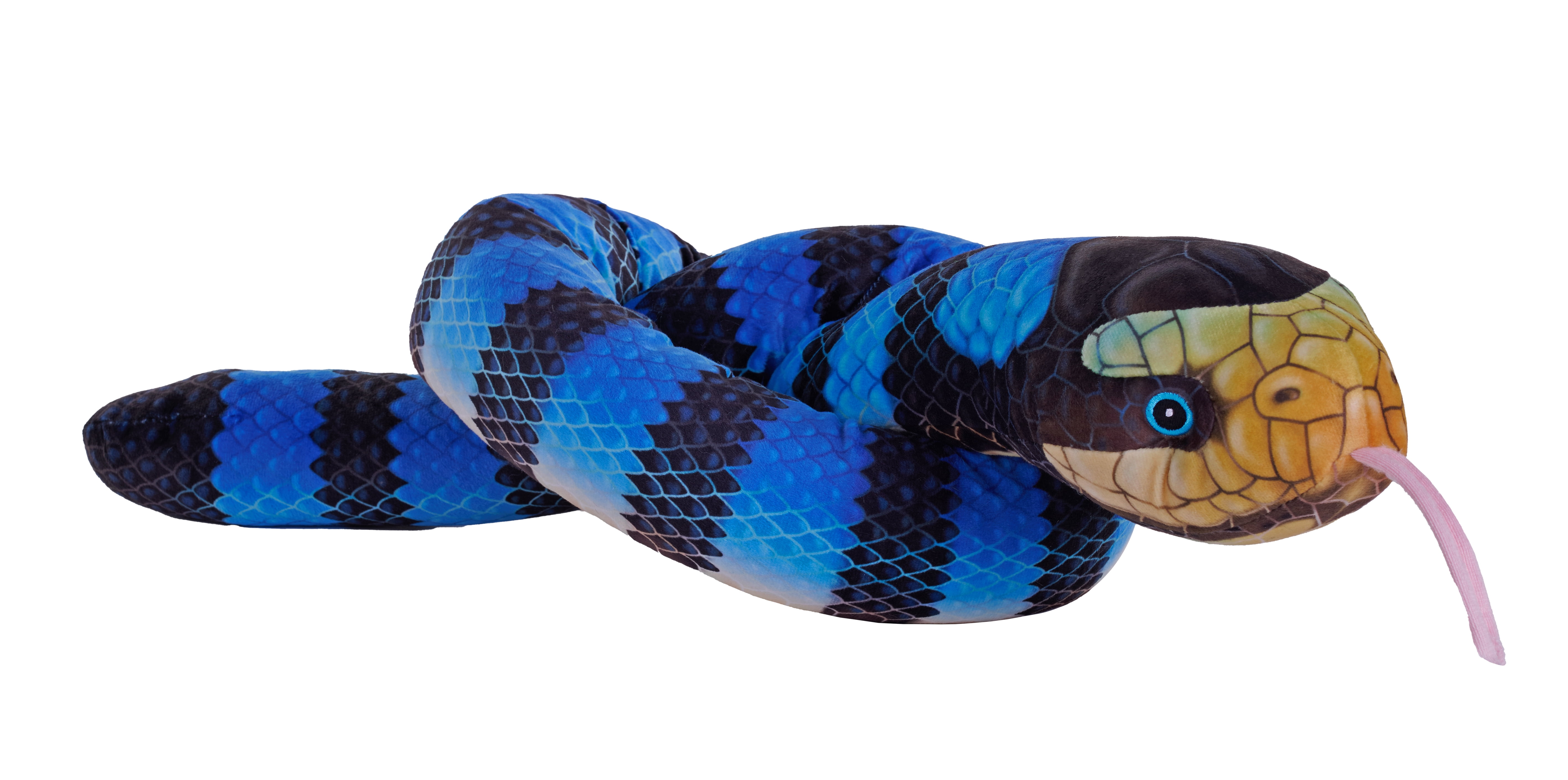 Wild Republic Snakes Eco Yellow Lipped, Stuffed Animal, 54 Inches ...
